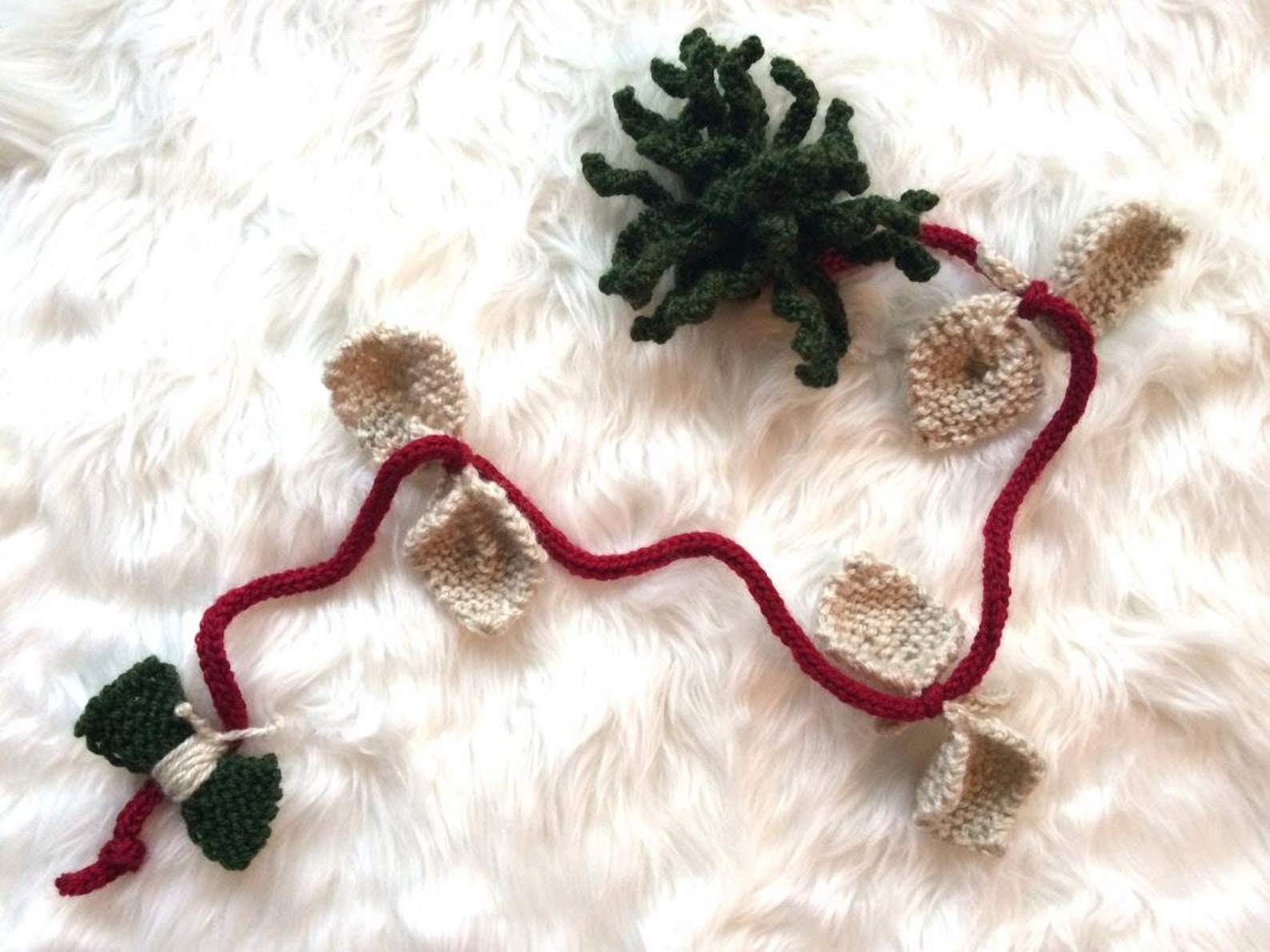 Mum Garland Knitting PATTERN Great for the Beginner - Etsy
