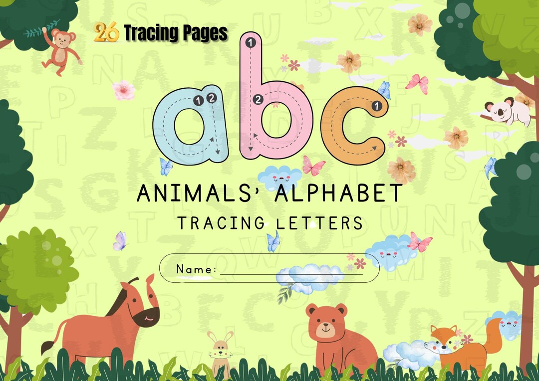 26 ABC Phonics & Tracing Cards, Fun Letter Formation, Handwriting ...