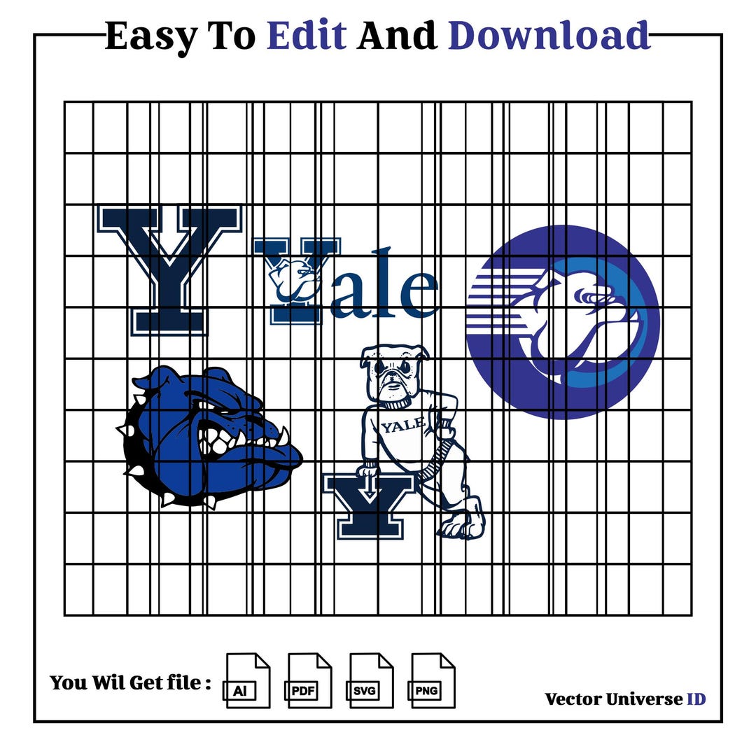 New Yale Buldog SVG Files, University, Cut File for Cricut Silhouette ...