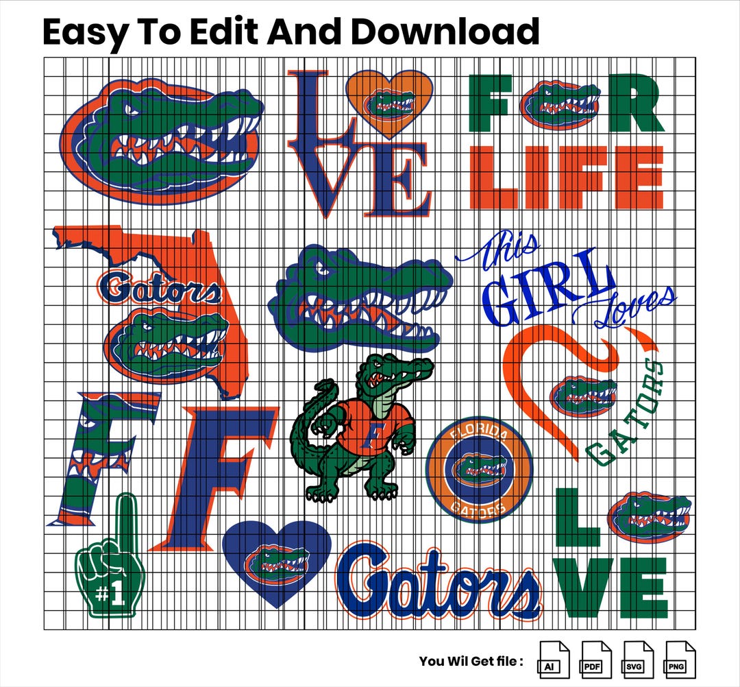 Gators Svg Bundle, Gators PNG, Gators Clipart, Cut Files for Cricut ...