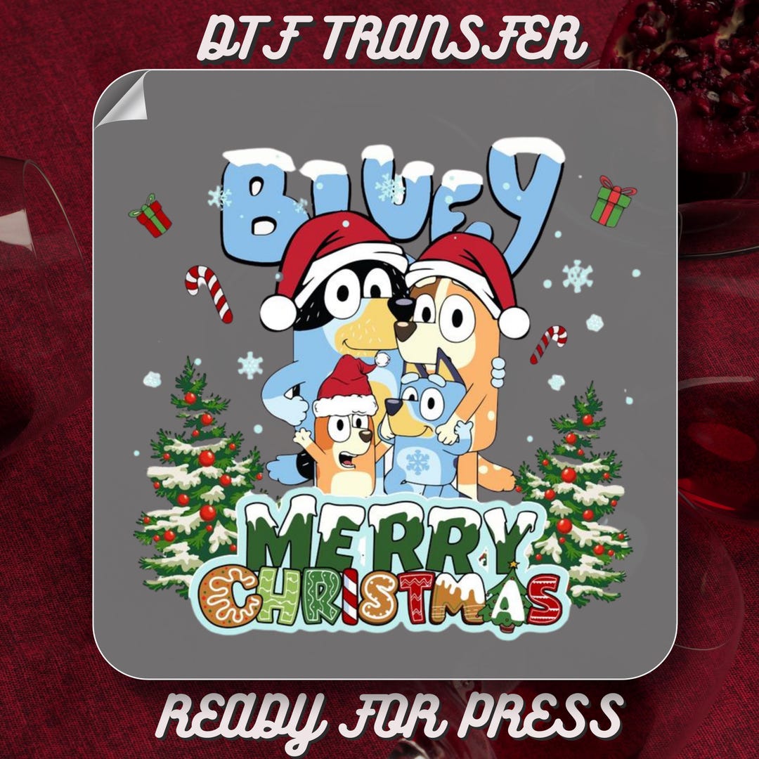 Christmas Kids Characters Ready to Press, Merry Christmas Santa DTF ...