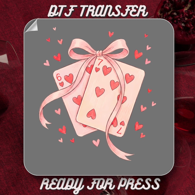 Valetine's Day Cards 6 7 Meme Ready to Press,heart Playing Cards Love ...