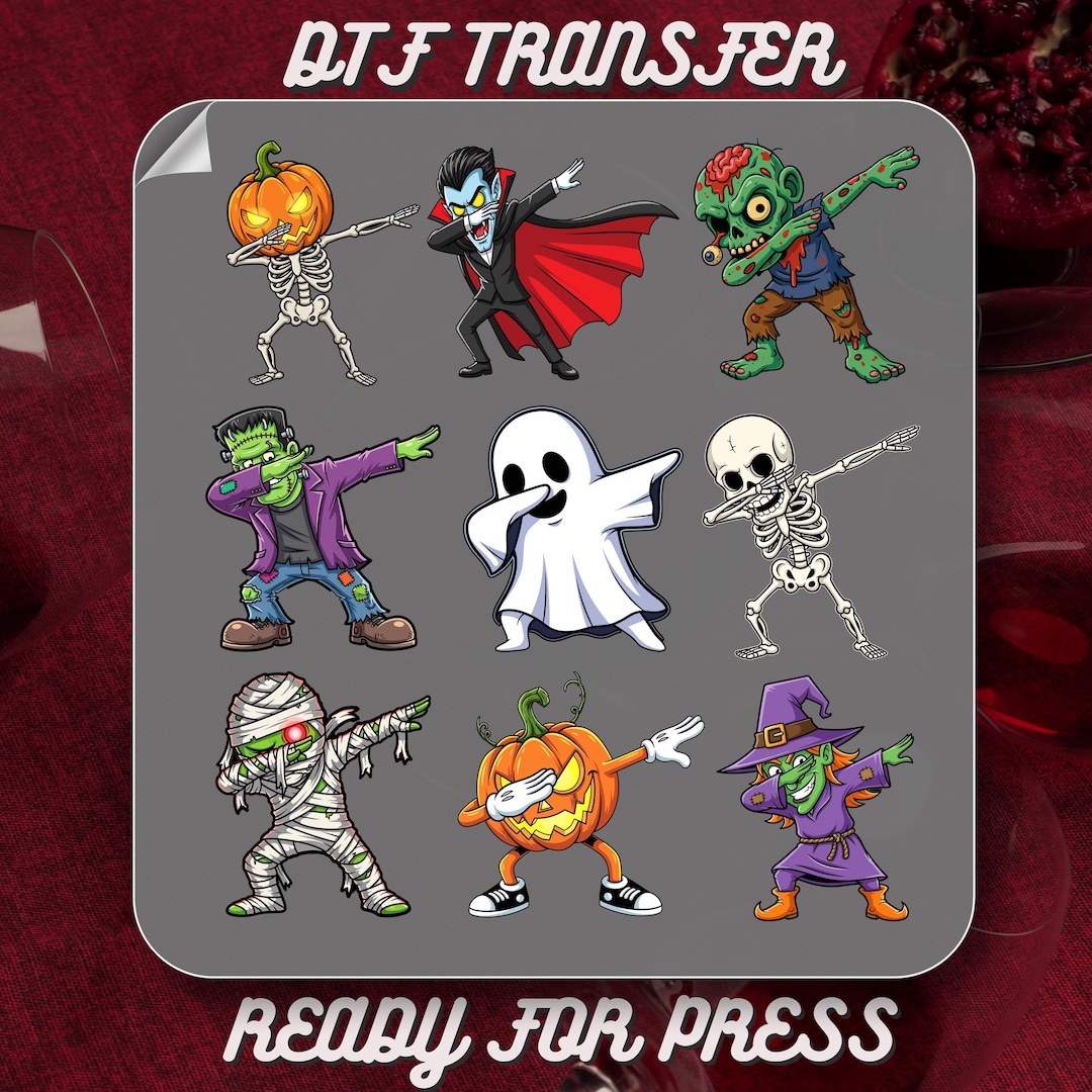 Halloween Horror DTF Transfer, Halloween Movies Characters Ready to ...