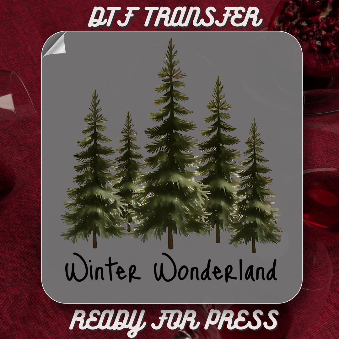 Winter Wonderland DTF Transfers, Cristmas Tree Dtf, Family Winter Ready ...