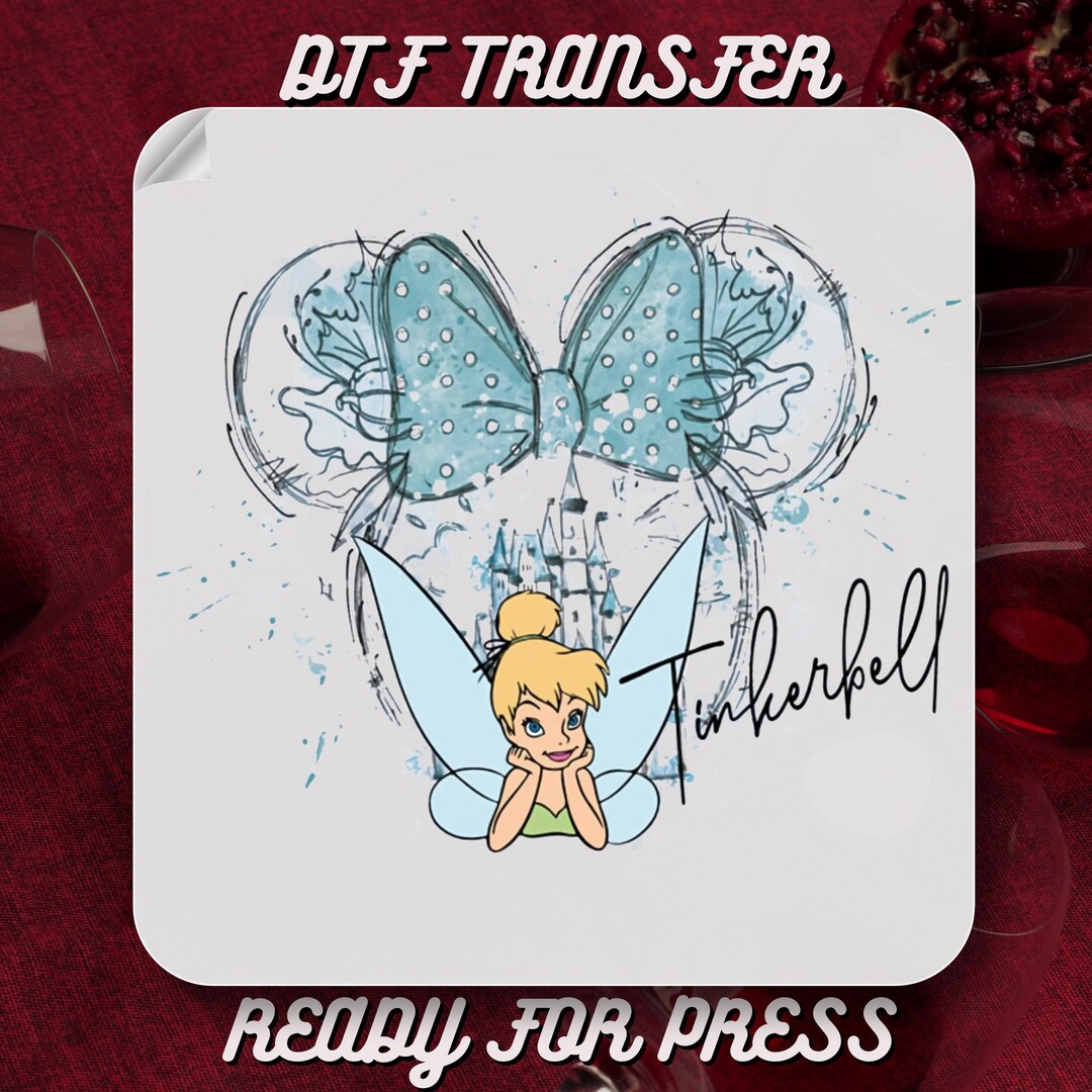 Disney Princess Tinker Bell DTF, Disney Princess Dtf Transfer,princess ...
