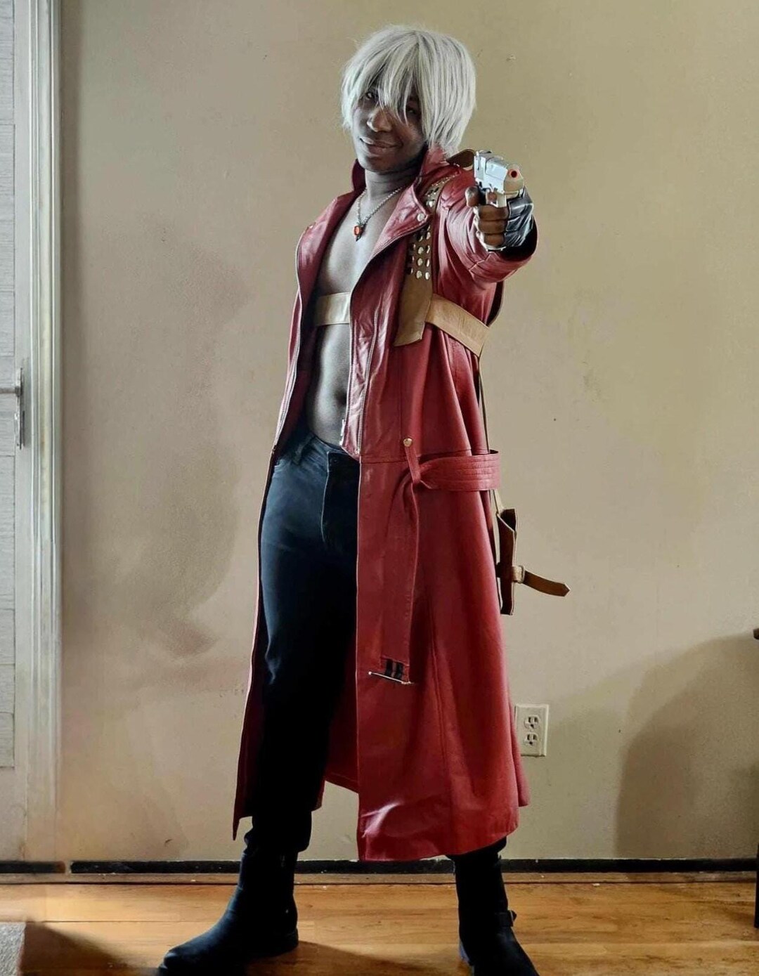 Devil May Cry 3 Dante Red Cosplay Trench Coat, DMC 3 Dante Cosplay ...