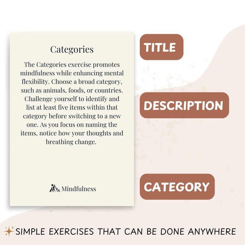 Somatic Therapy Card Deck - 50 Mindfulness, Grounding, Breathing, and ...