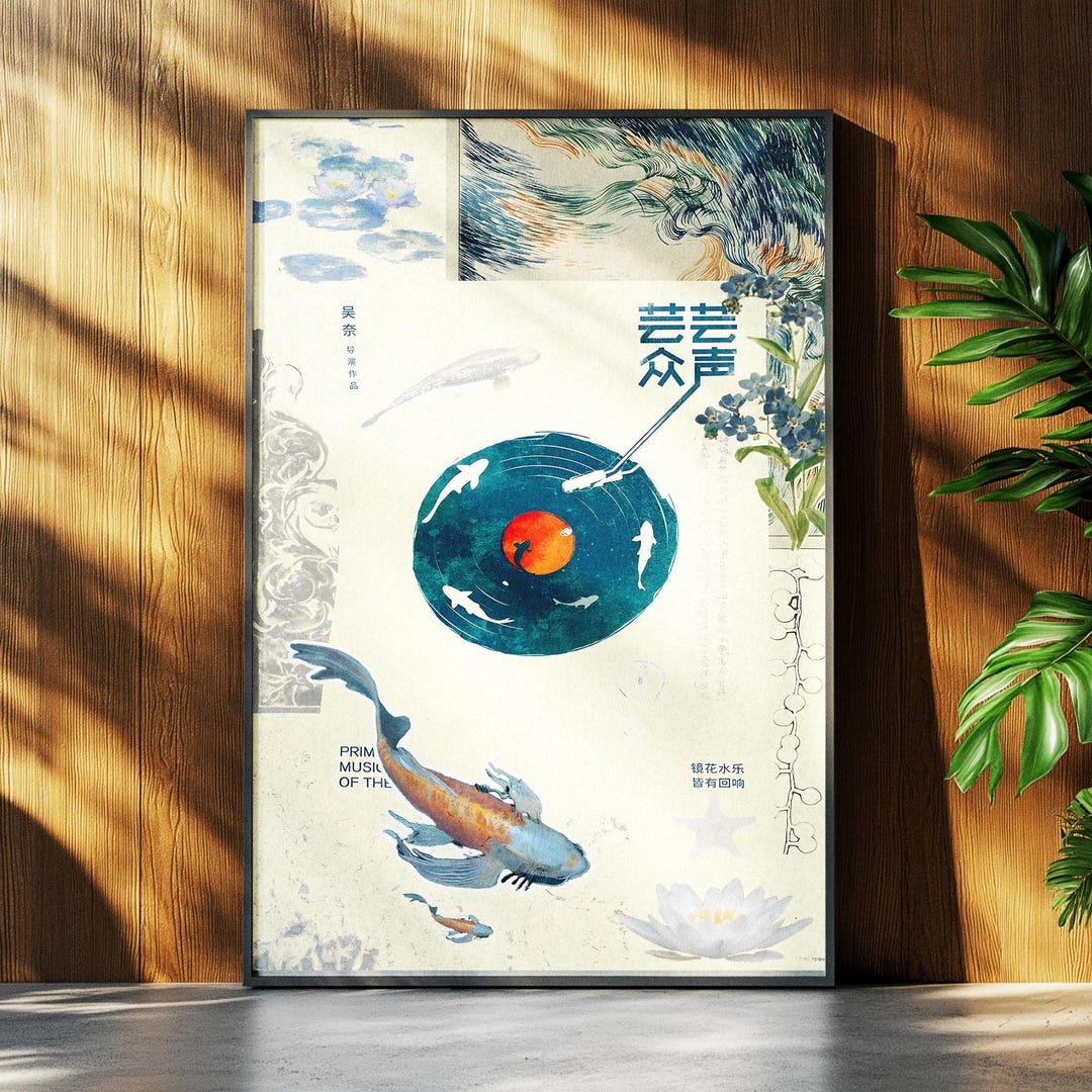 Japanese Vinyl Record Art Print: Retro Music Poster (digital Print) - Etsy