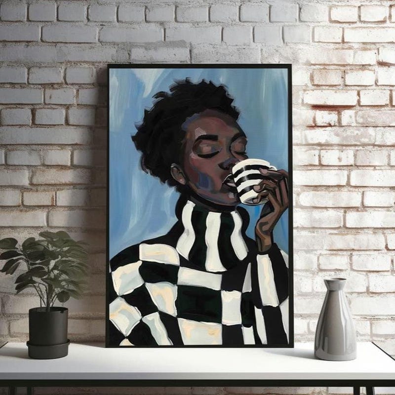 Afro Painting - Etsy