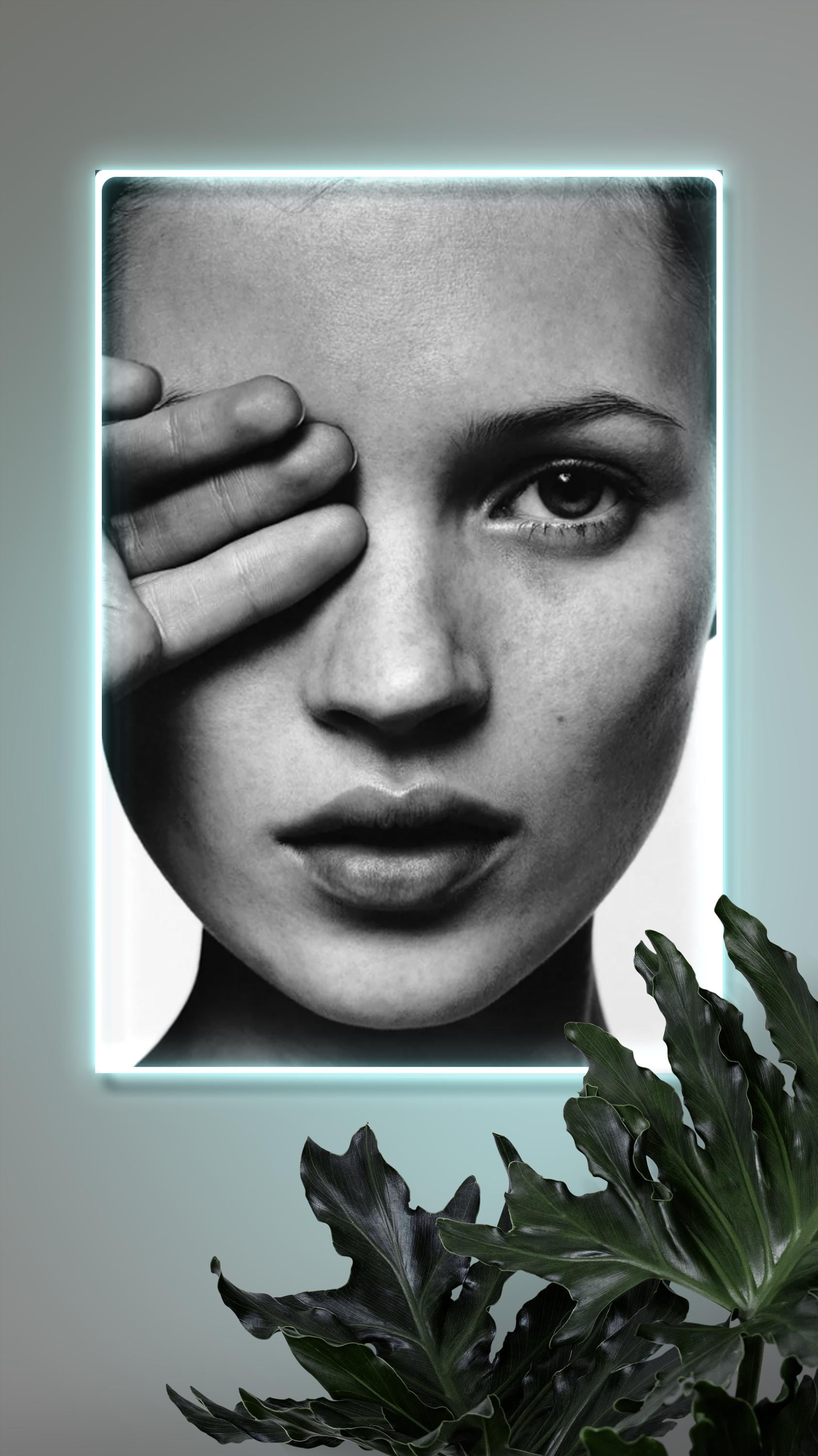 Kate Moss Print Kate Moss Poster Black White Life is Joke Print Fashion ...