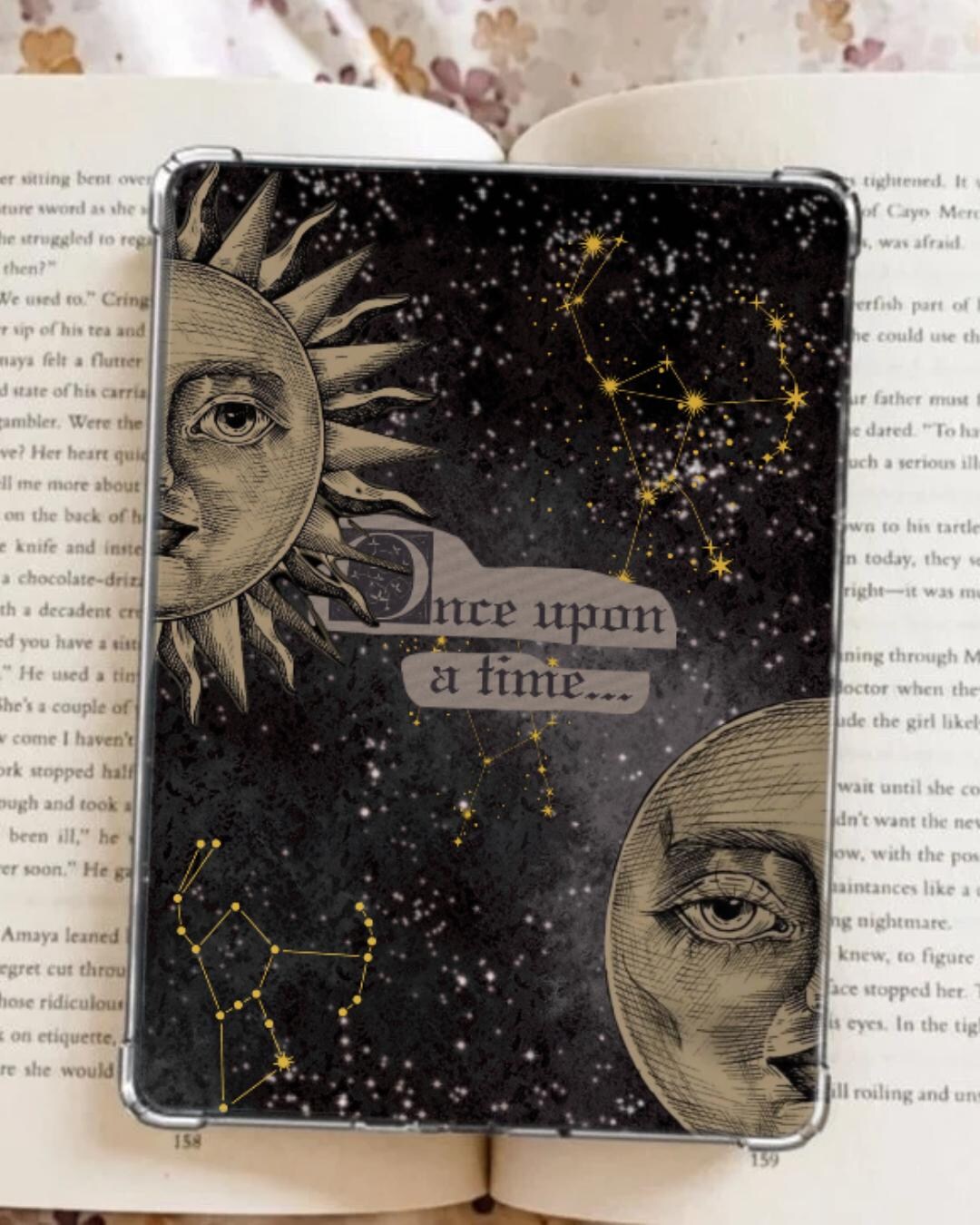 Celestial Kindle Insert Printable – Vintage Sun and Moon Astrology Art ...