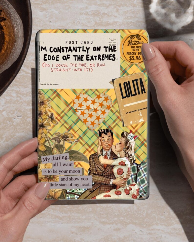 Vintage Book Collage Kindle Insert – Aesthetic E-reader Printable ...