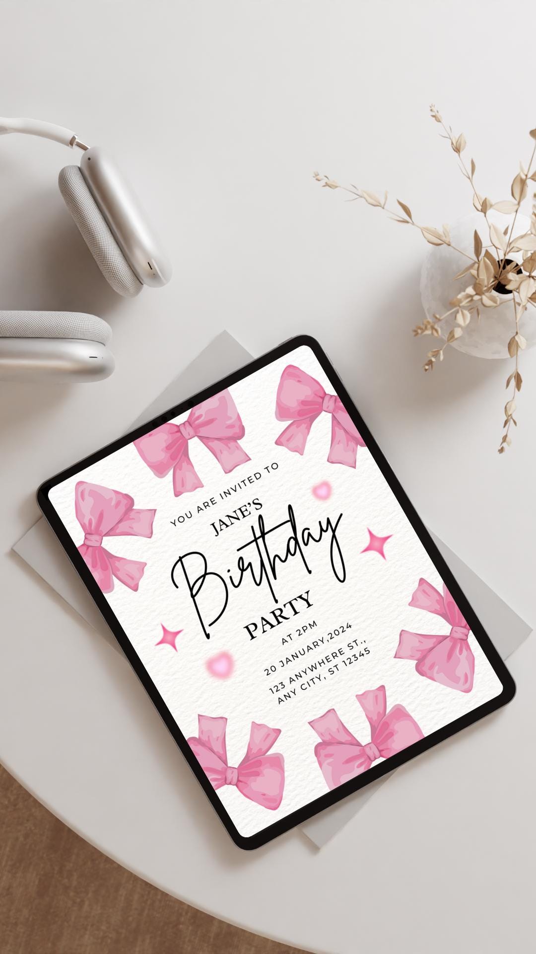 Editable Birthday Invitation Template | Printable Party Invite ...