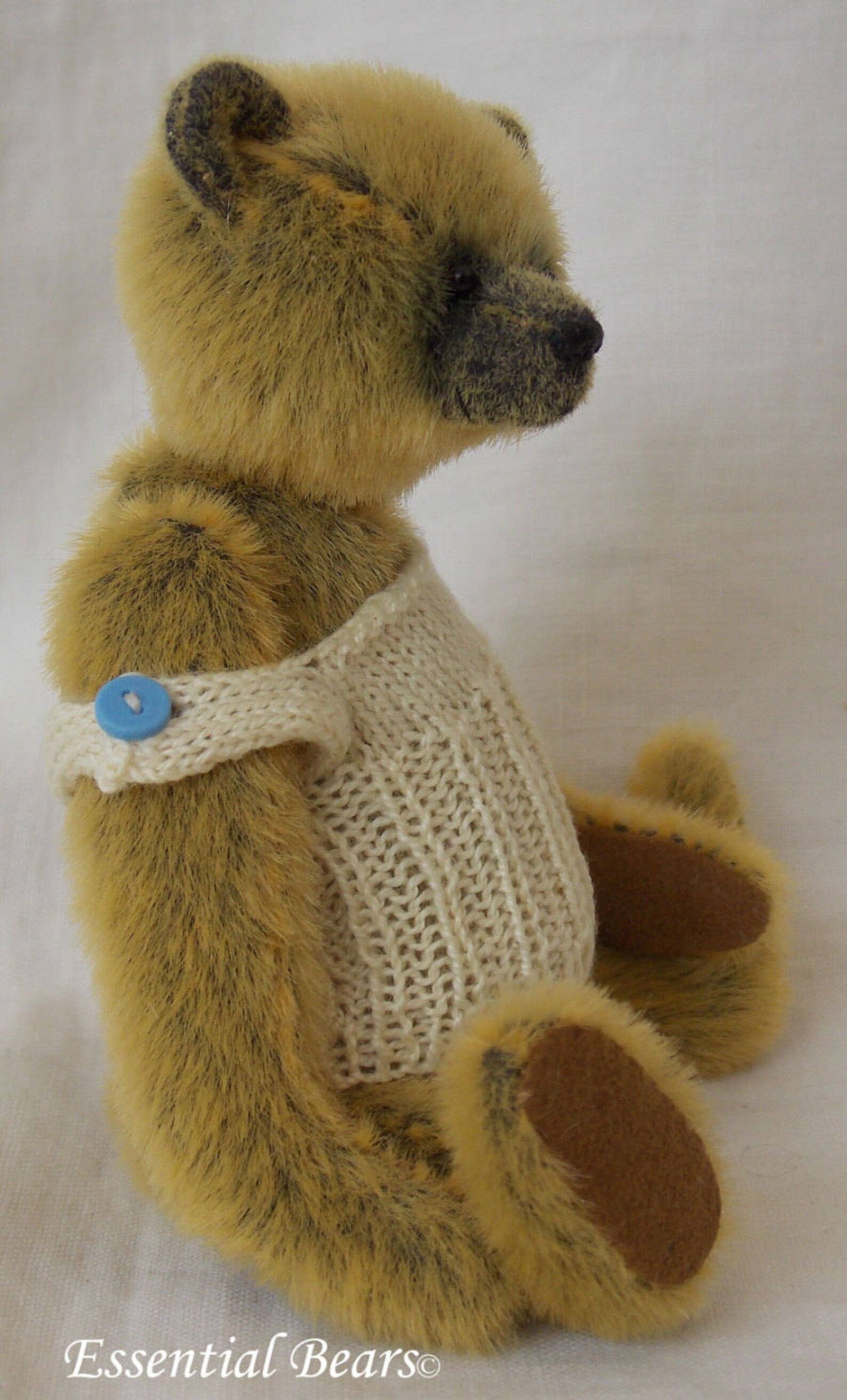 Vest Knitting Pattern for a Miniature Teddy Bear E-pattern - Etsy Australia