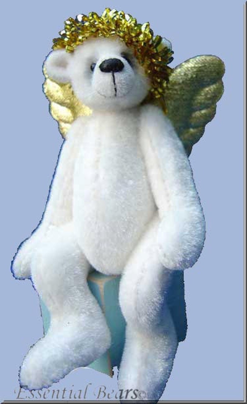 Angelo Christmas Angel Miniature Bear PDF Pattern Only - Etsy