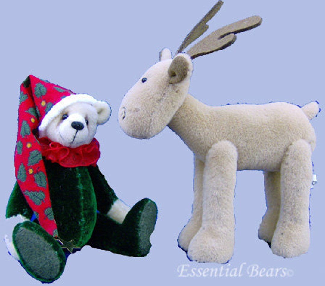 Henry Elf Teddy Bear and Cedric Reindeer Digital Pattern - Etsy