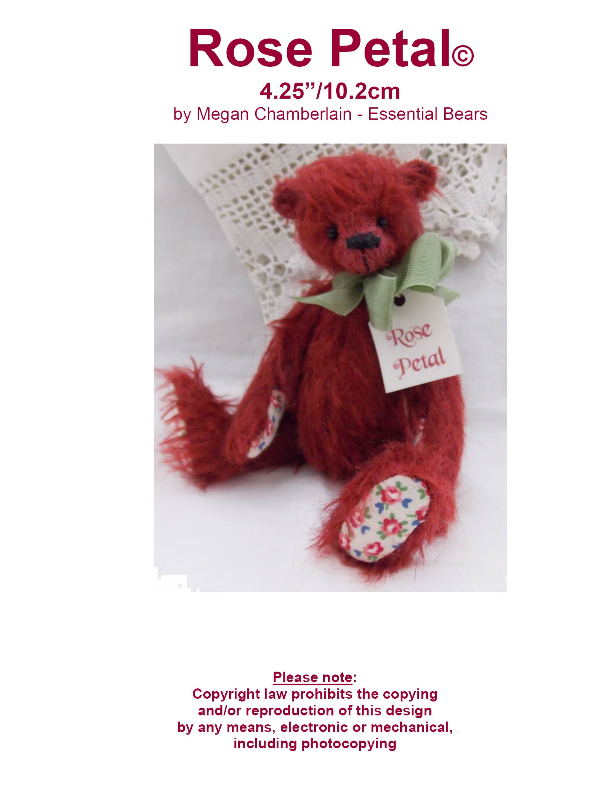 Rose Petal - Complete Kit for a Miniature Bear - Etsy