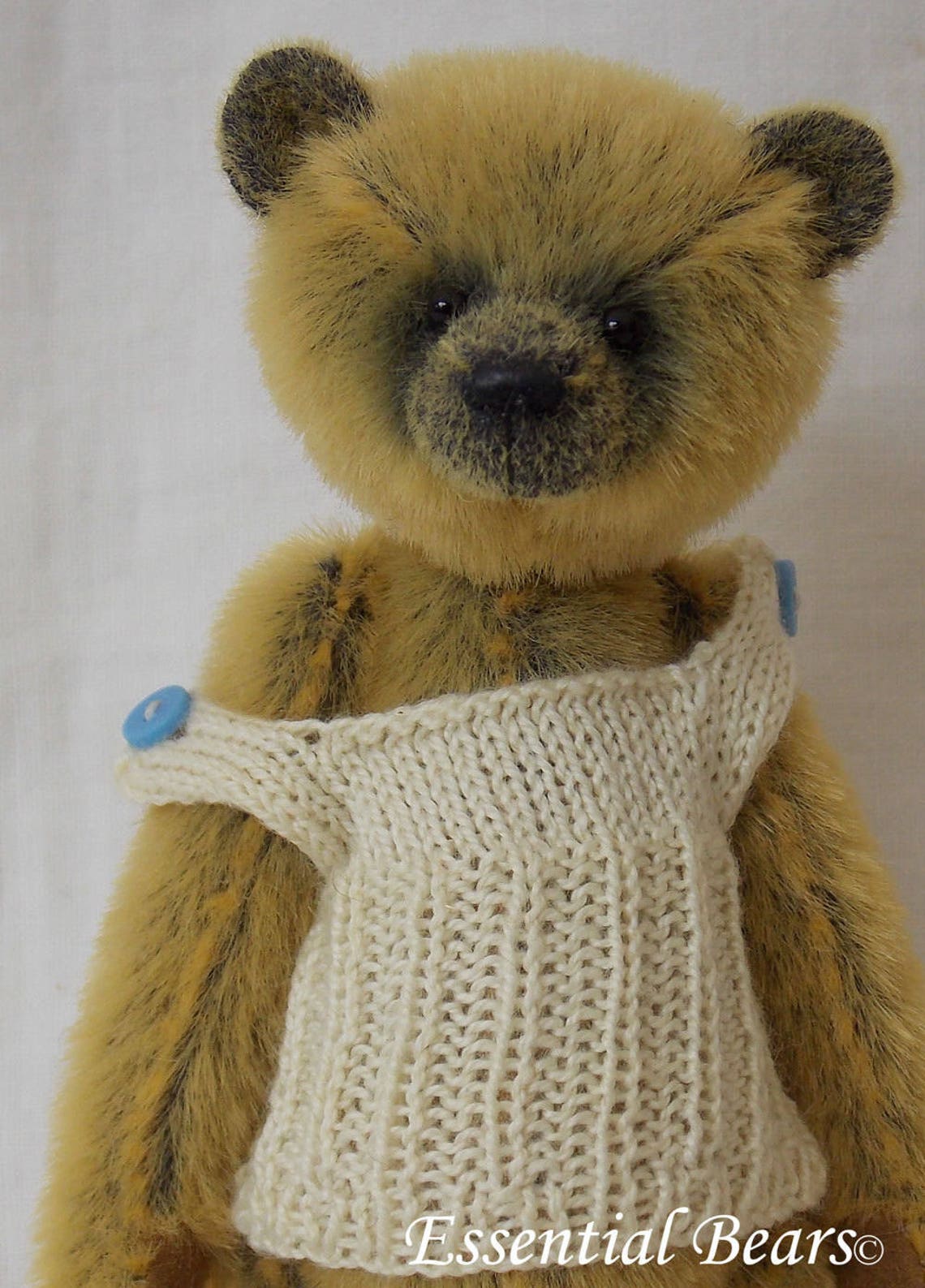 Vest Knitting Pattern for a Miniature Teddy Bear E-pattern - Etsy UK
