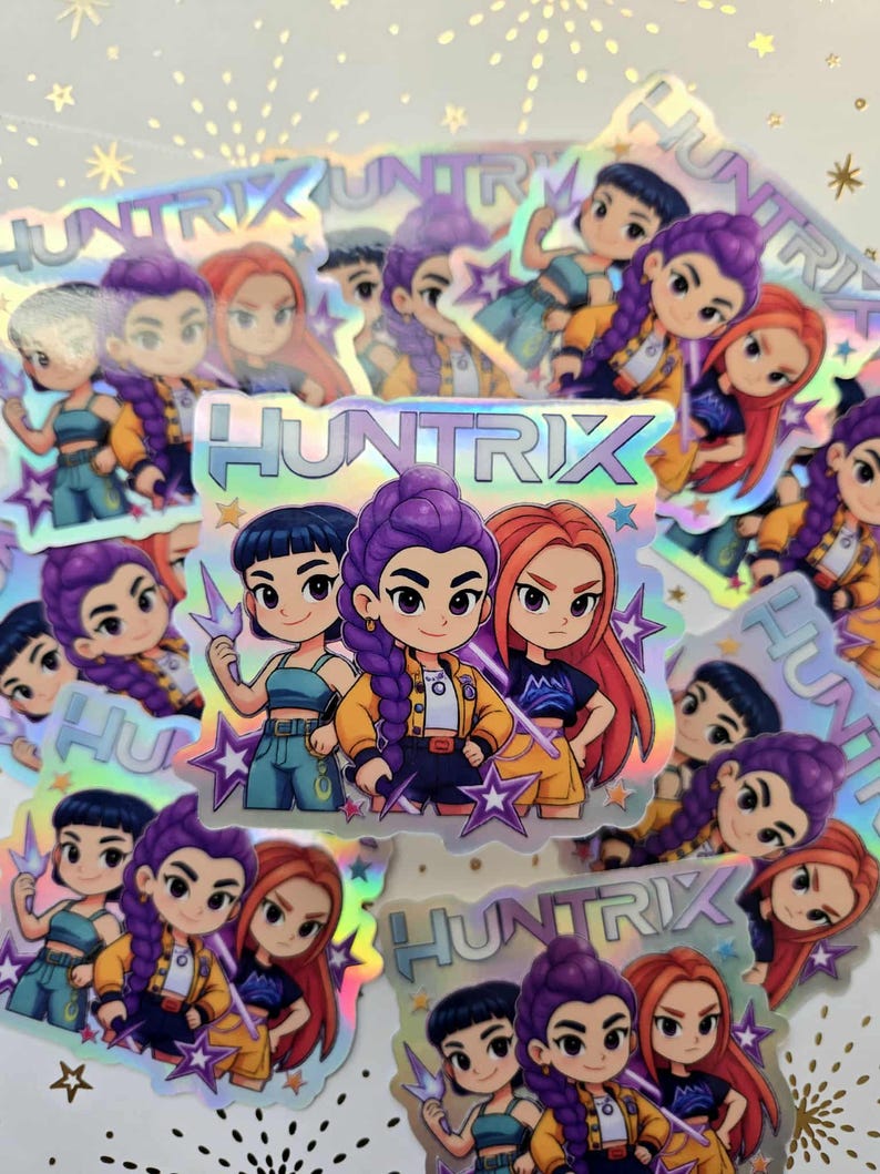 KPOP Demon Hunters Huntrix Sticker - Etsy UK