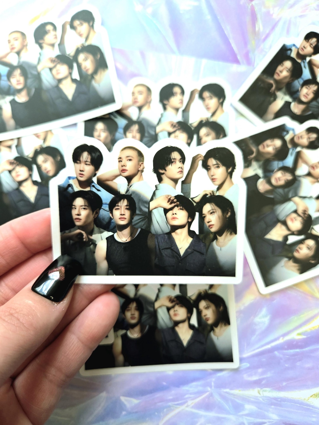 Stray Kids Collage Sticker, OT8 Sticker, SKZ Stickers, Stray Kids ...