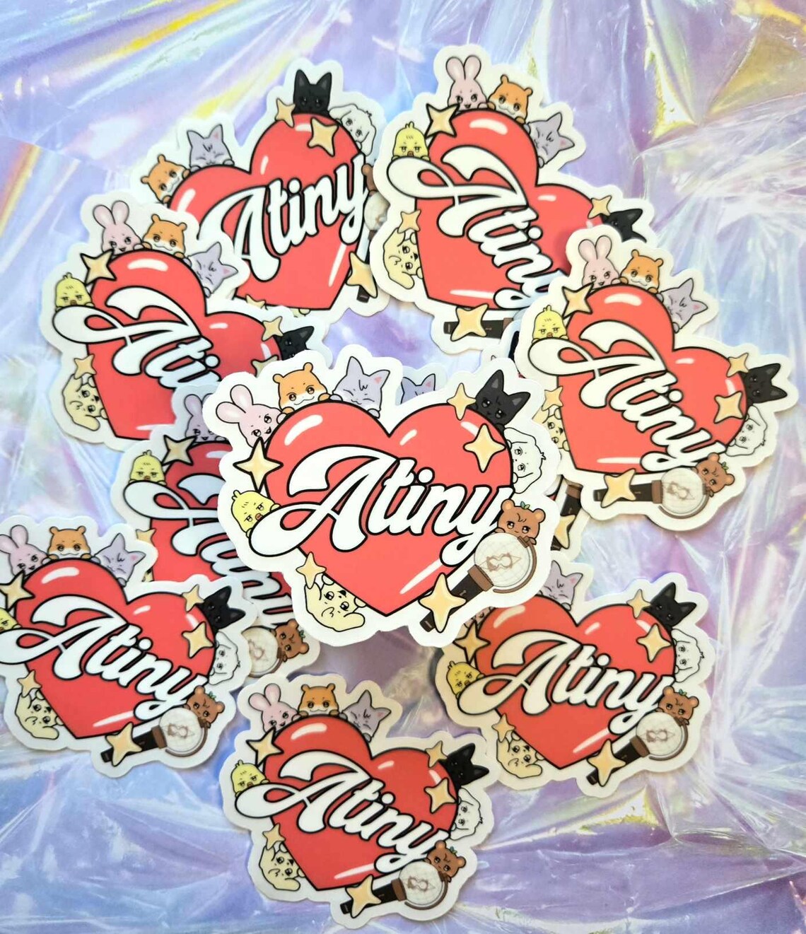 Ateez Atiny Sticker, Aniteez Heart Sticker, Aniteez Sticker, Ateez ...