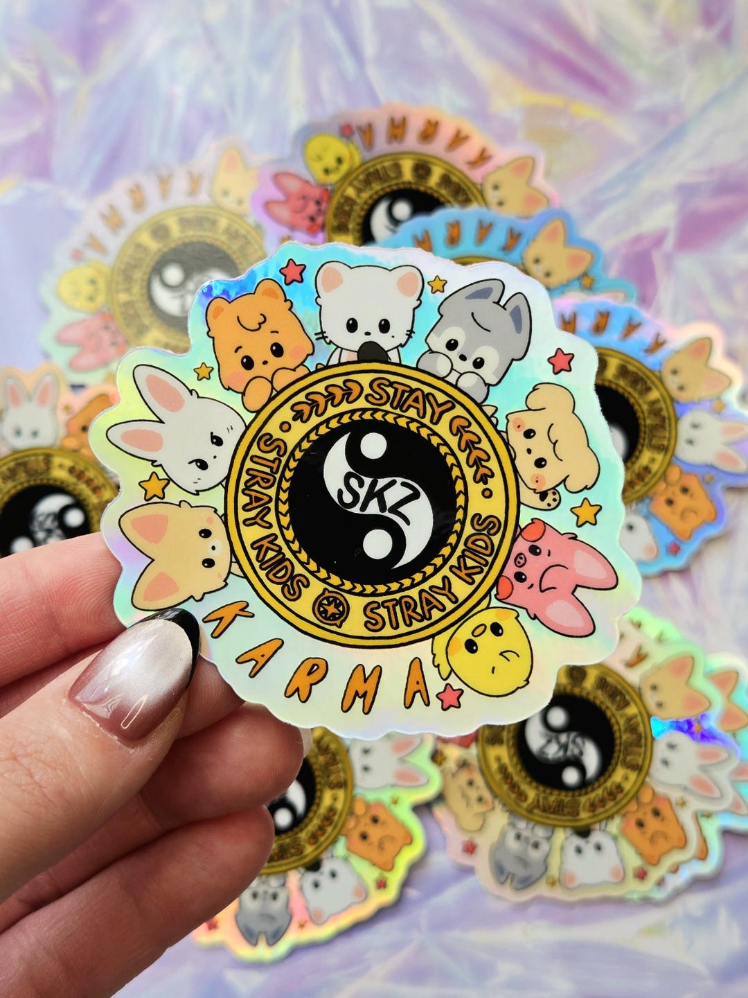 Stray Kids SKZOO KARMA Sticker, OT8 Sticker, SKZ Stickers, Skzoo ...