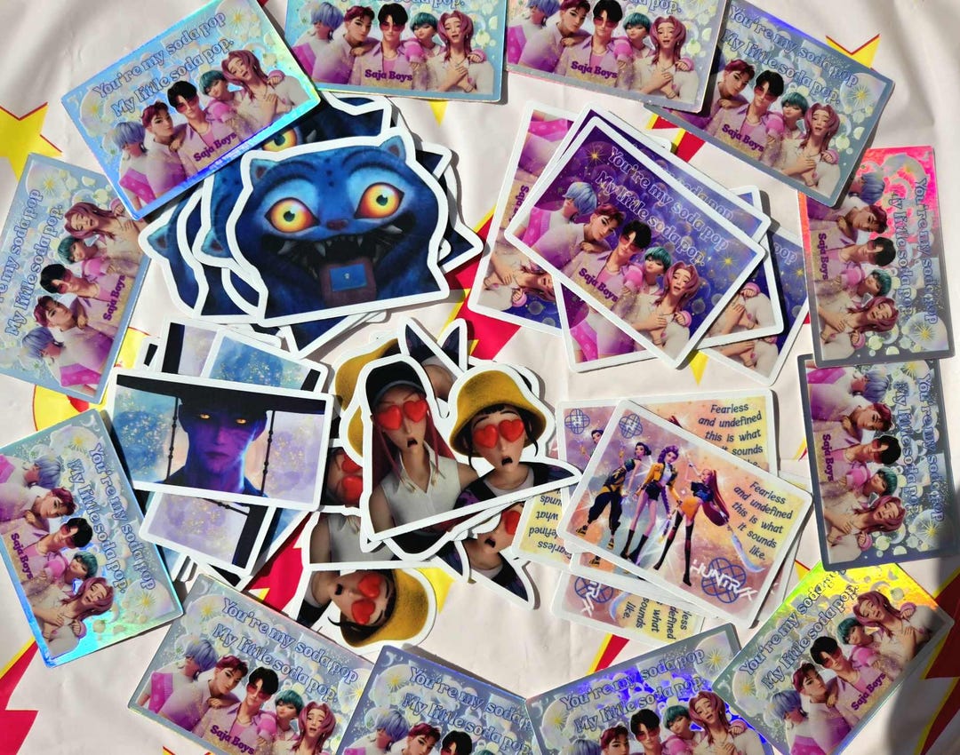 Kpop Demon Hunters Sticker Bundle, Vinyl Stickers - Etsy