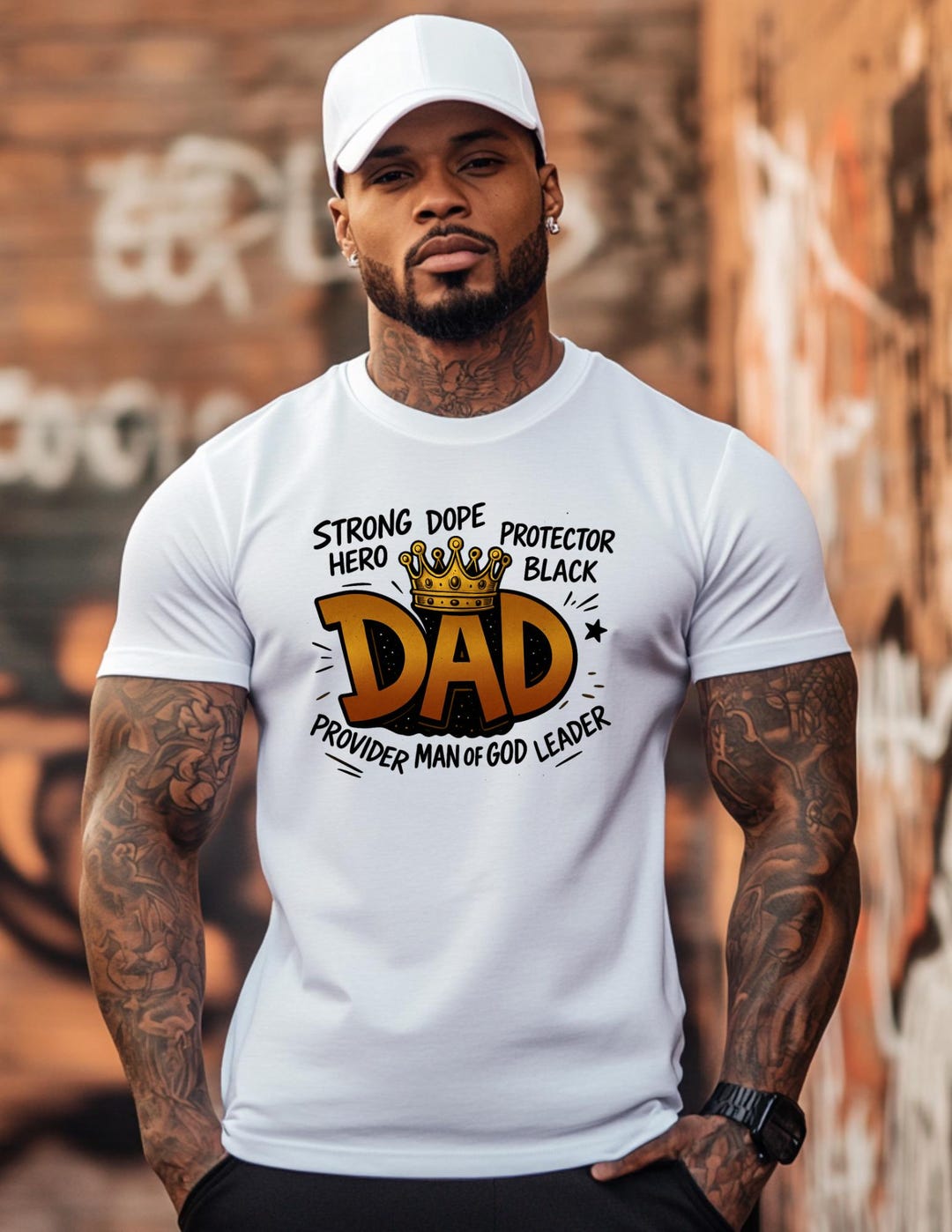 Dad PNG | Crown Dad Sublimation Design | Black Dad Clipart | Strong Dad ...