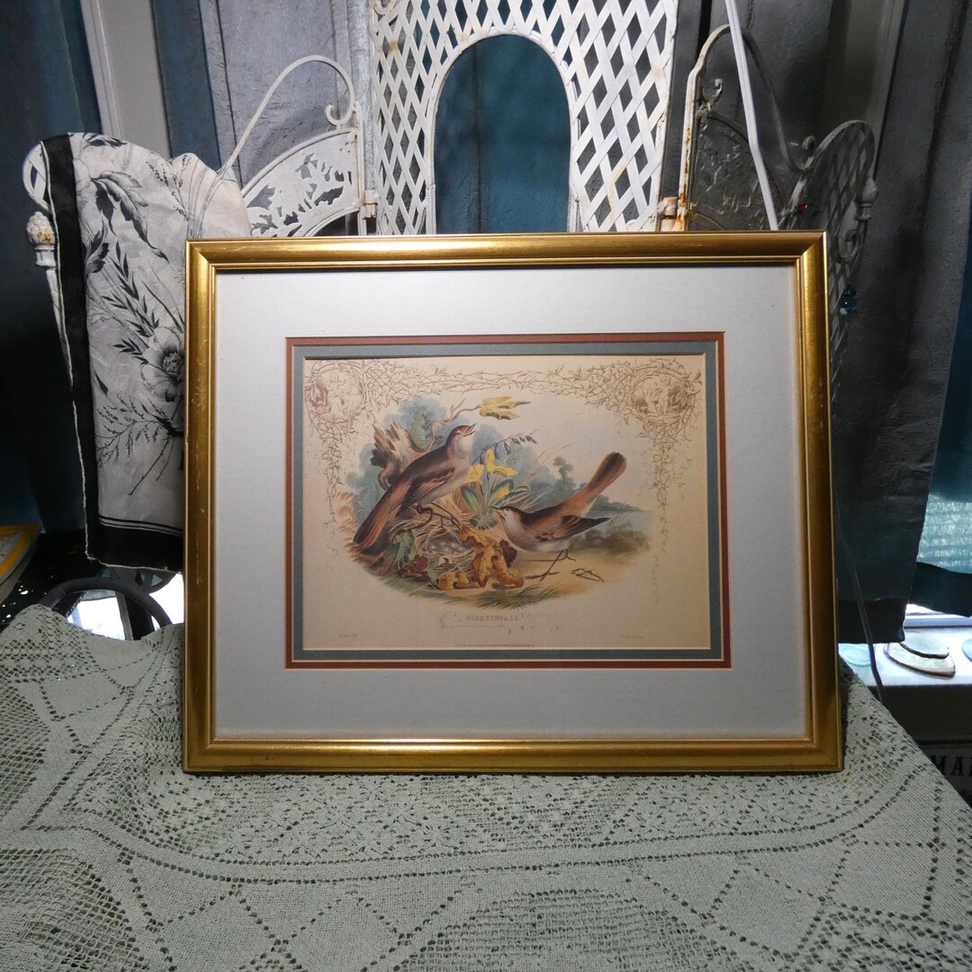 Vintage British Artist, Walter Dexter, Nightingale Lithograph, in ...
