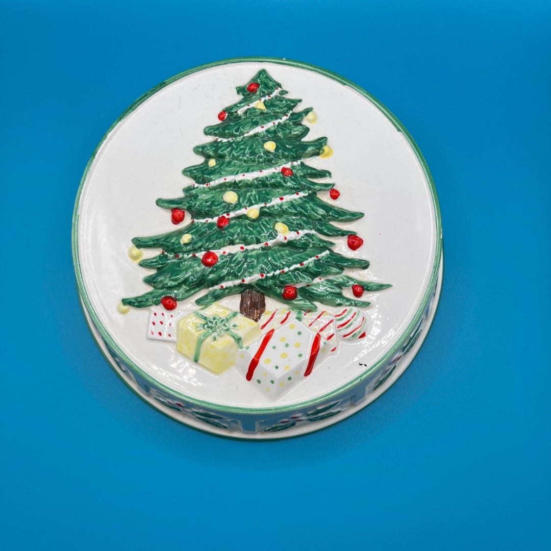 Vintage Ceramic Sigma Christmas Hanging Decoration: Christmas Tree ...