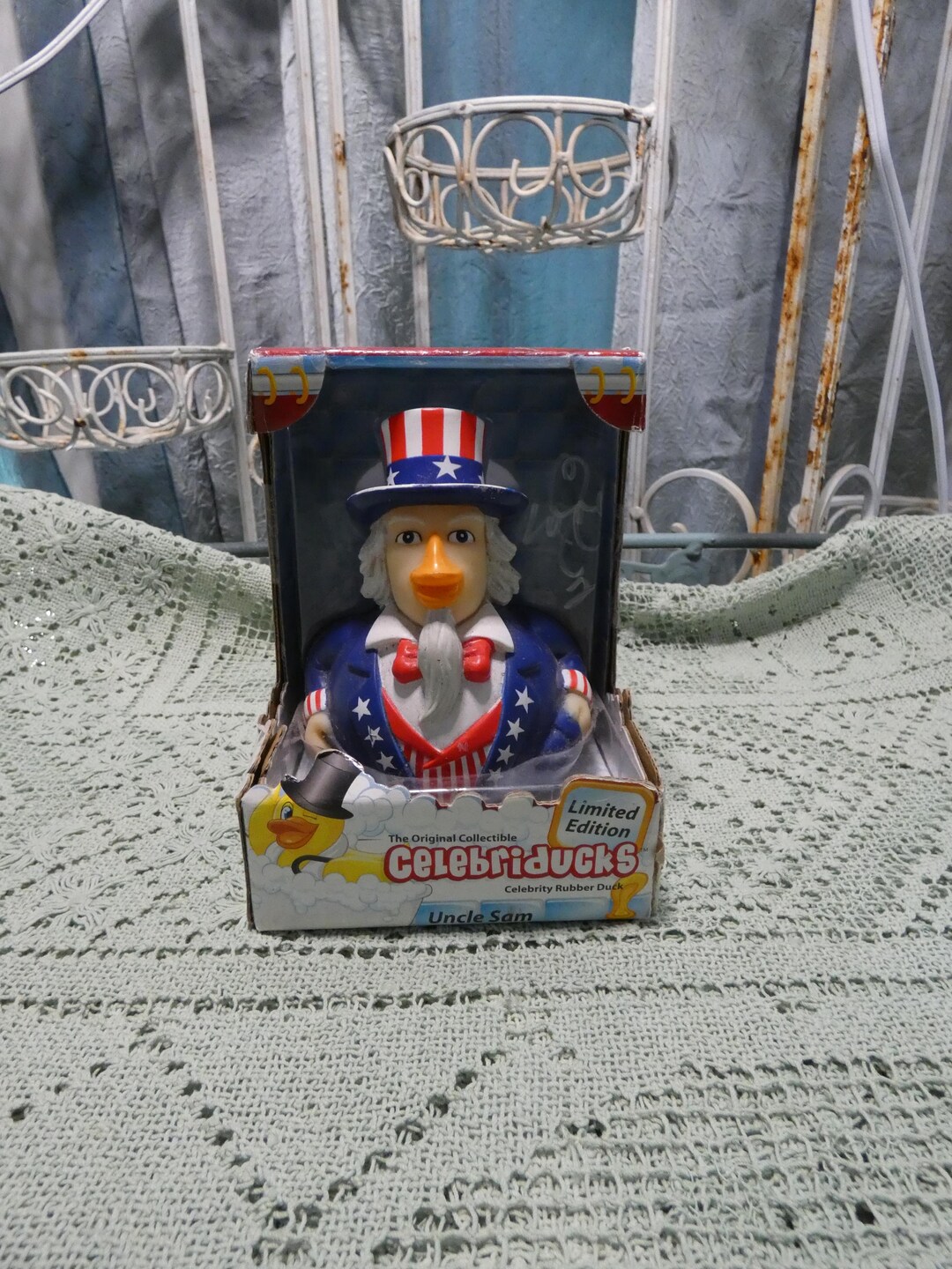 Vintage 2004 Celebriducks Limited Edition Uncle Sam Rubber Duck in Box ...