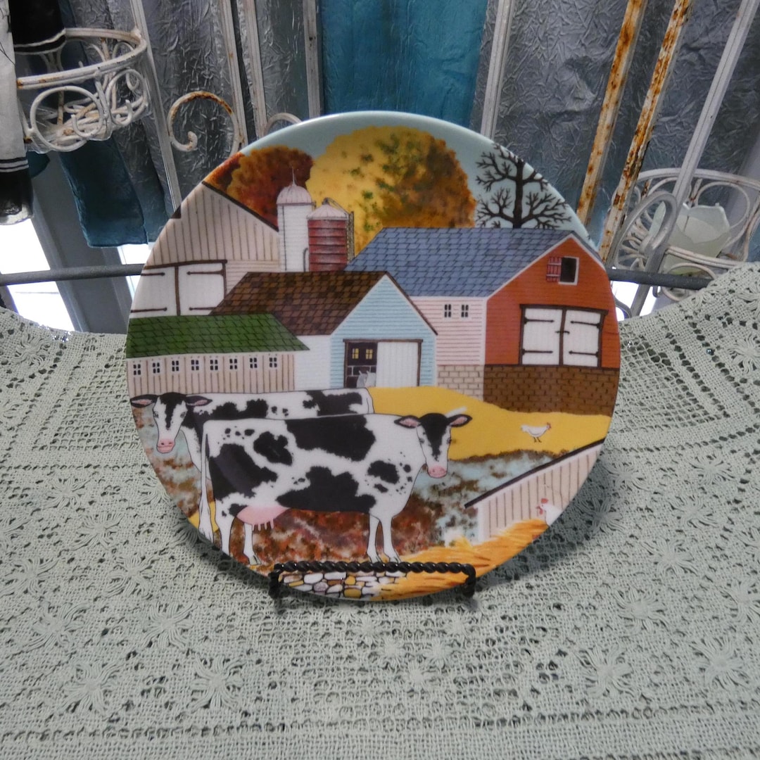Vintage Modern Farmhouse, Cottage Chic, Country Farm Ceramic Lunch ...