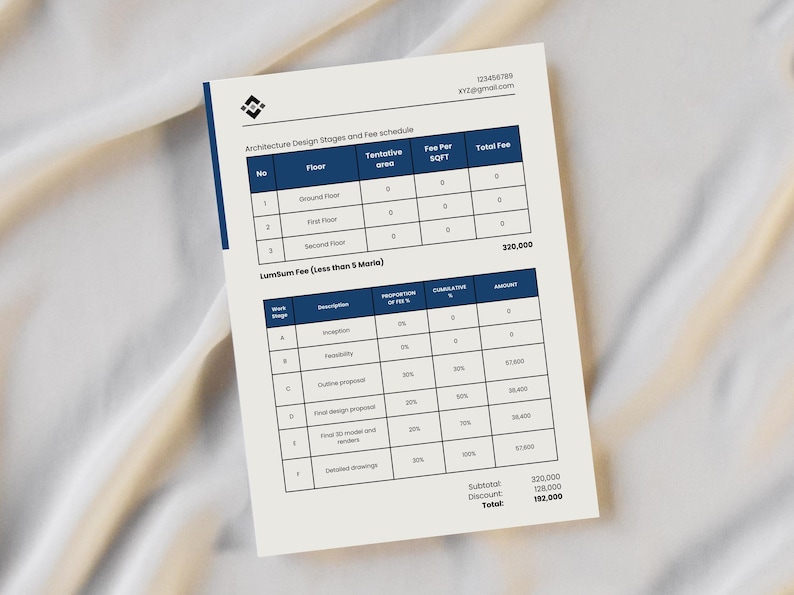 Construction Quotation Template, Canva Editable (PDF Digital Download ...