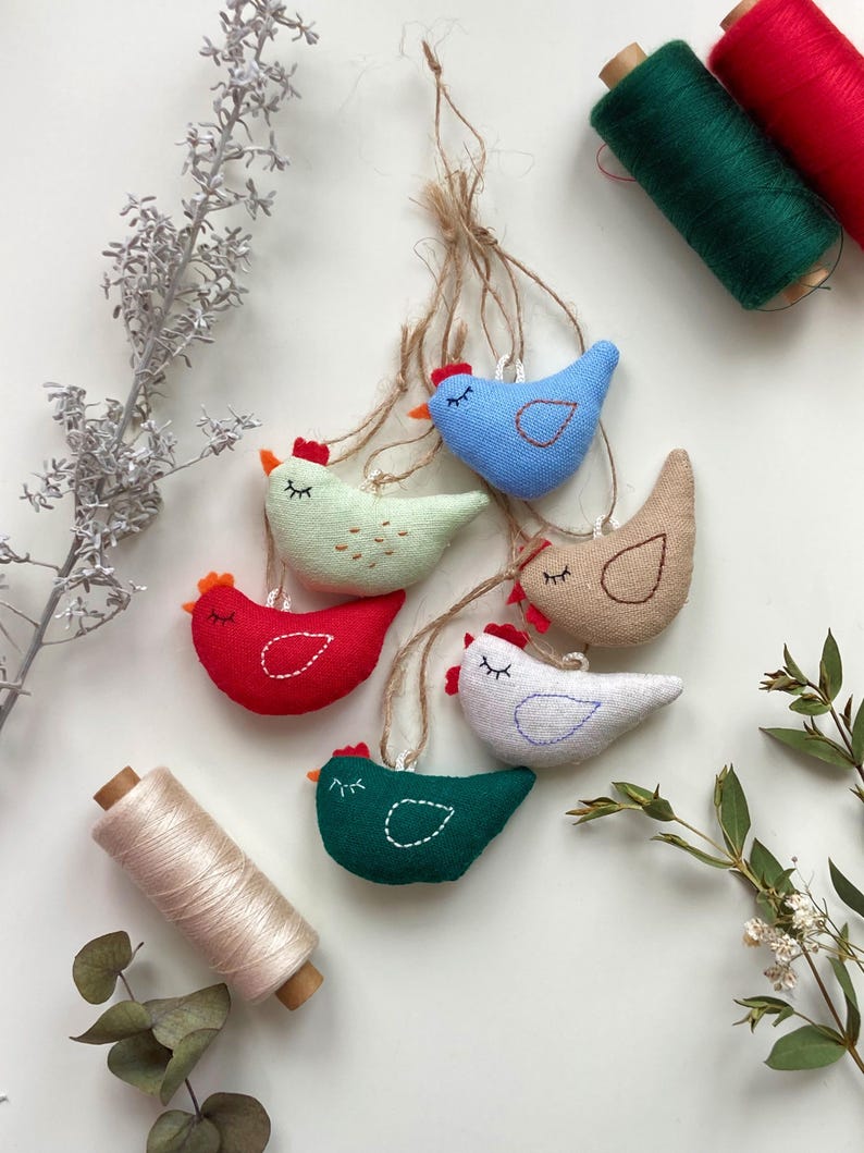 Bird Sewing Pattern PDF - Fabric Chicken Chick DIY - Easter Bird ...