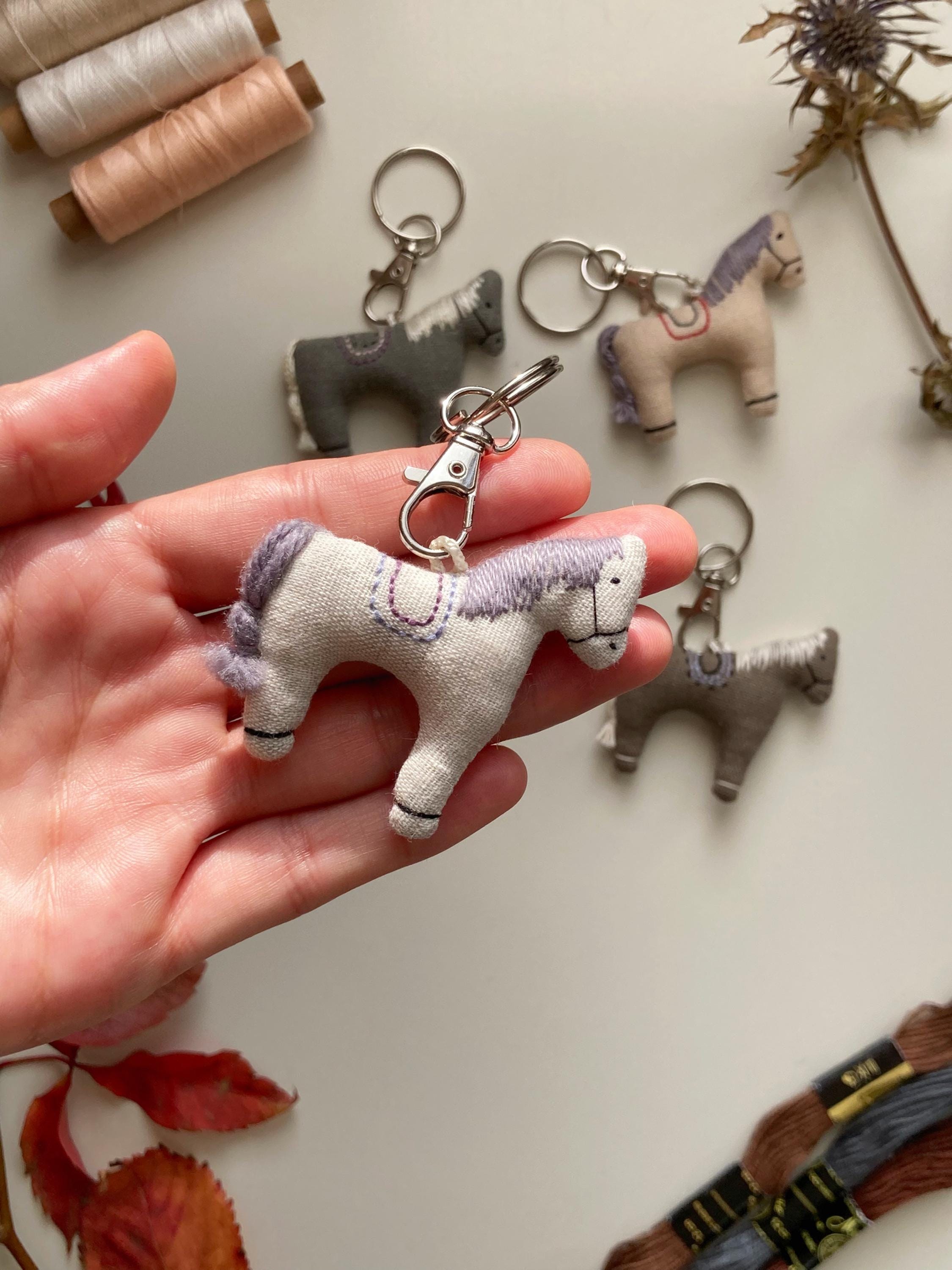 Fabric Horse Sewing Pattern PDF, Keychain Charm, Mini Horse Toy, Small ...