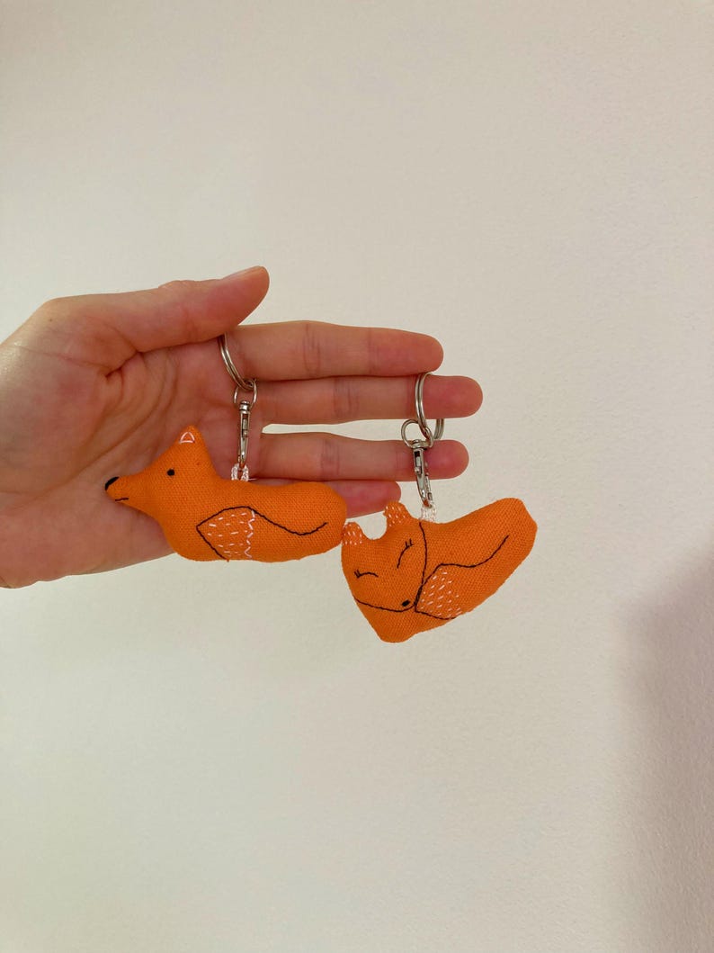 Fox Sewing Pattern PDF for Beginners – Fabric Mini Fox Brooch, Keychain ...