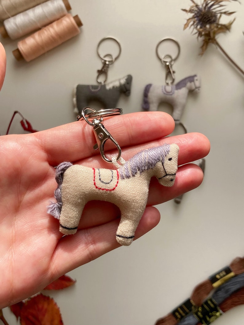 Fabric Horse Sewing Pattern PDF, Keychain Charm, Mini Horse Toy, Small ...