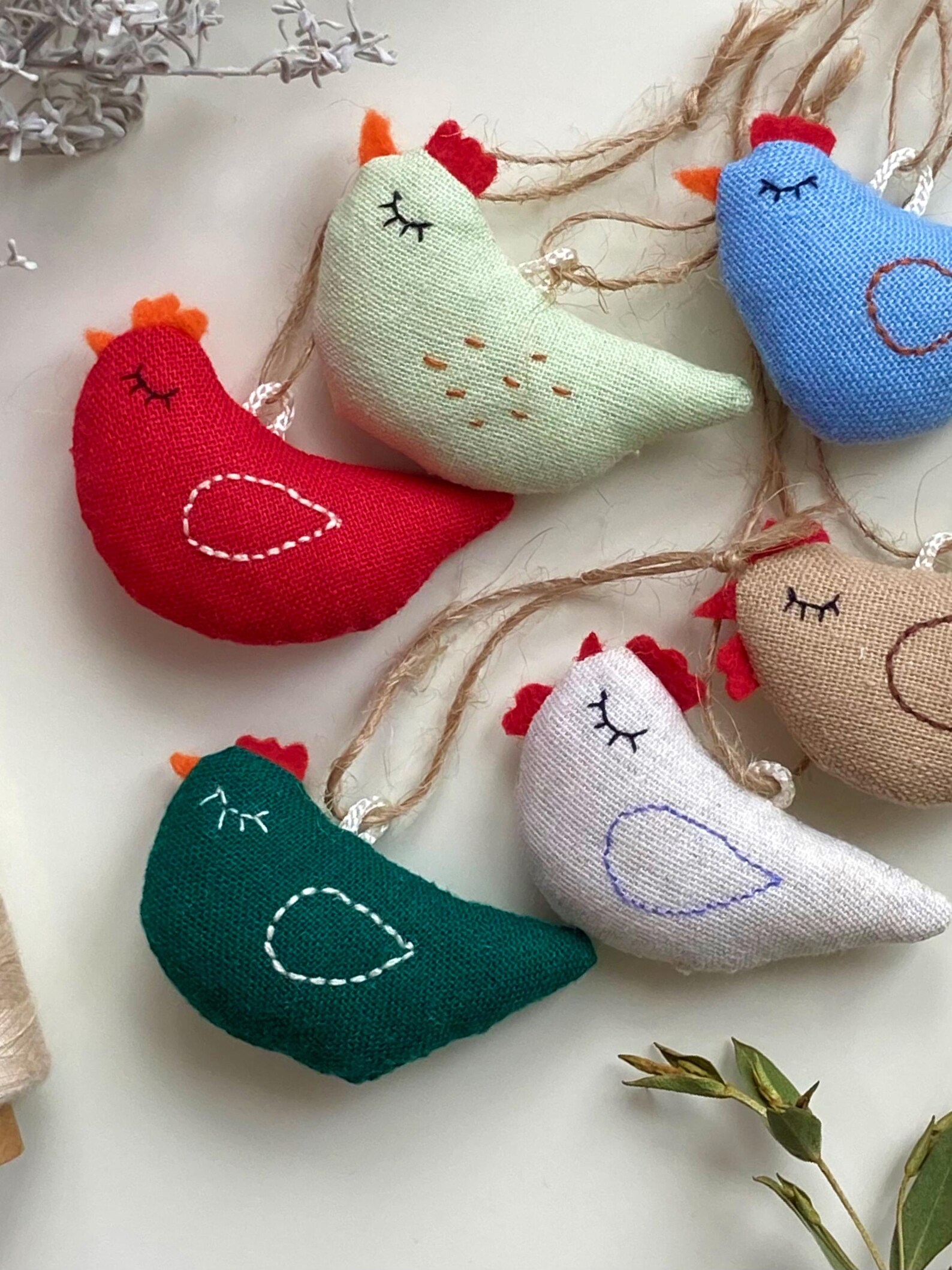 Bird Sewing Pattern PDF - Fabric Chicken Chick DIY - Easter Bird ...