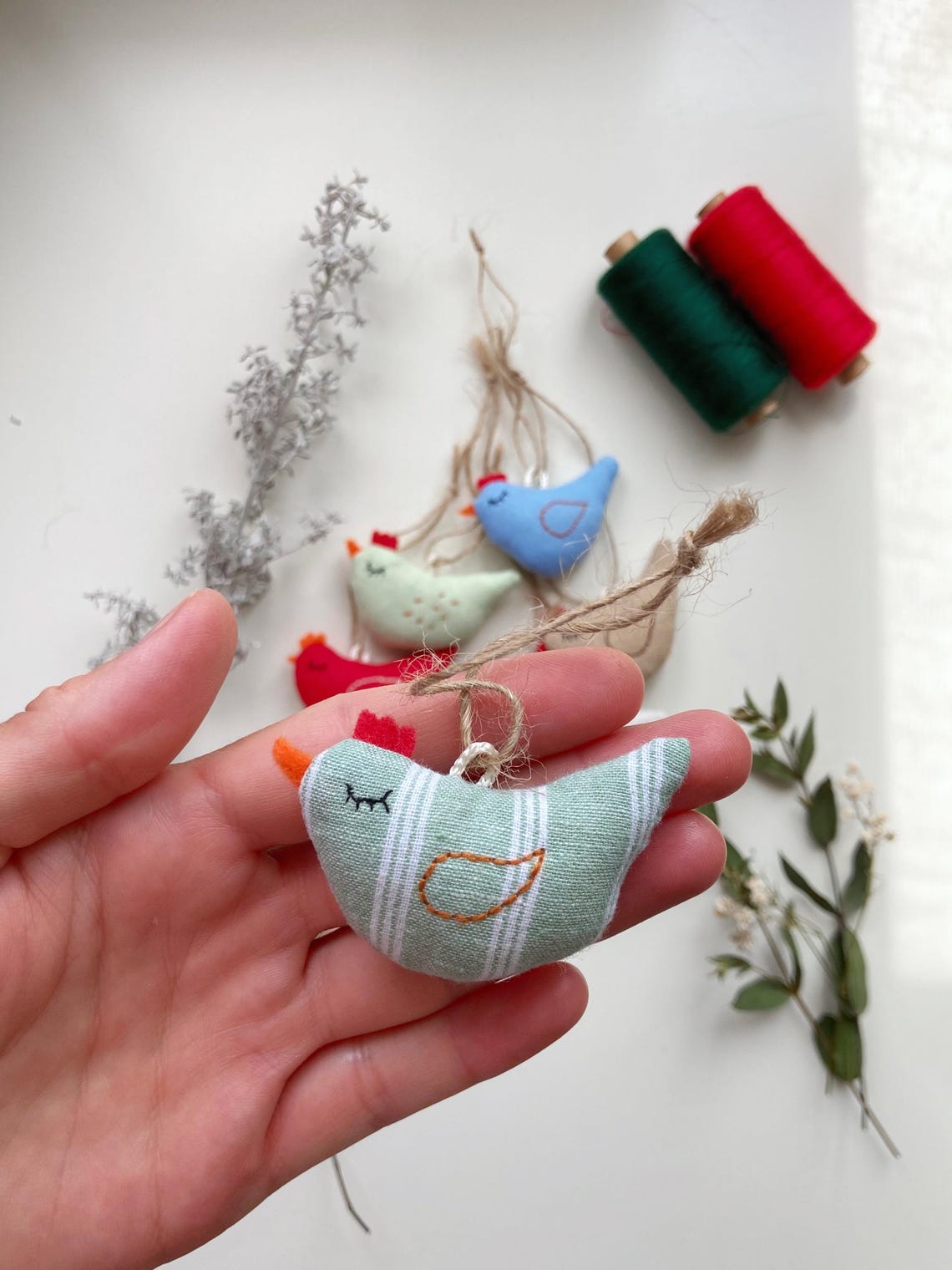 Bird Sewing Pattern PDF - Fabric Chicken Chick DIY - Easter Bird ...