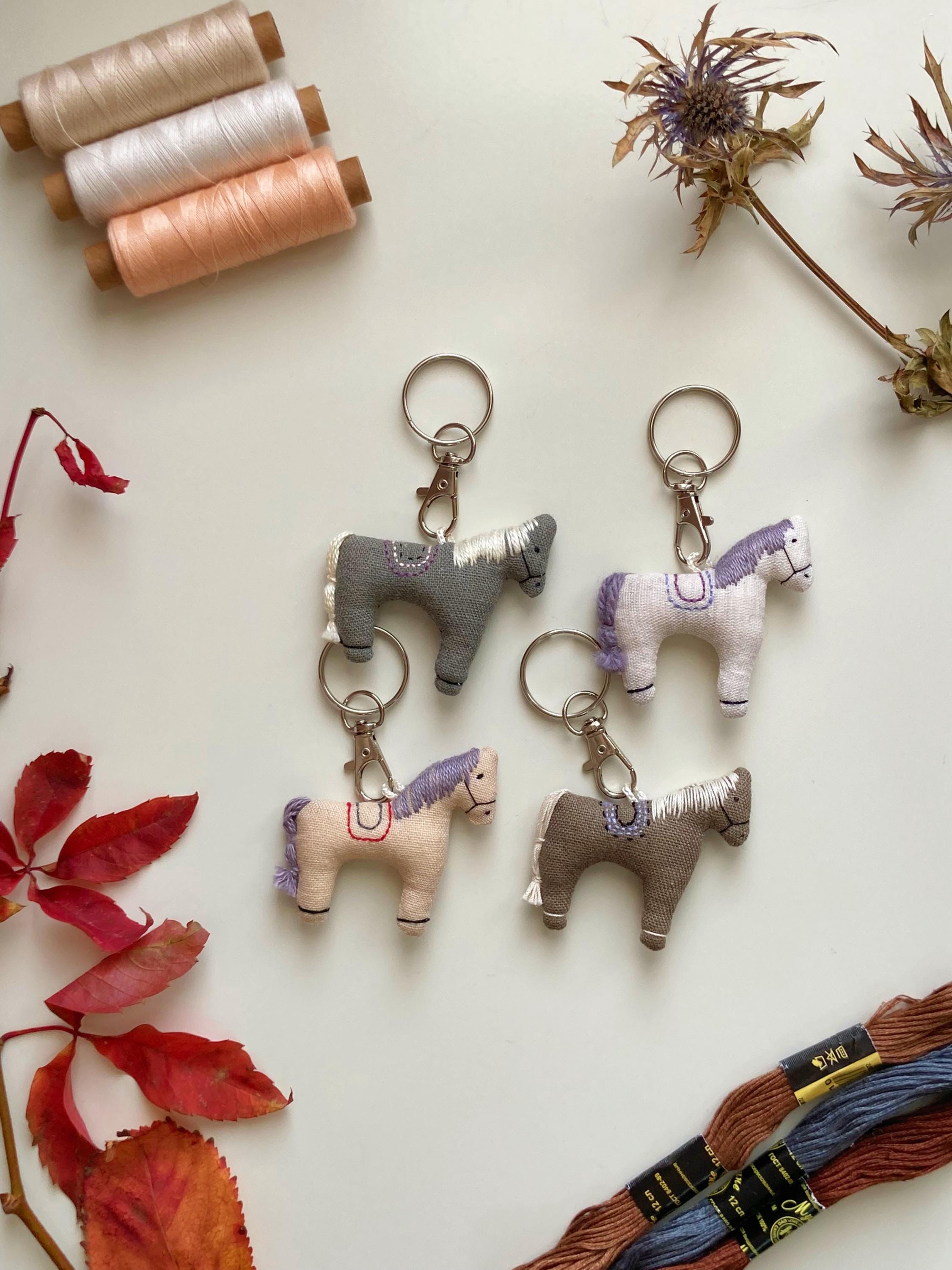 Fabric Horse Sewing Pattern PDF, Keychain Charm, Mini Horse Toy, Small ...