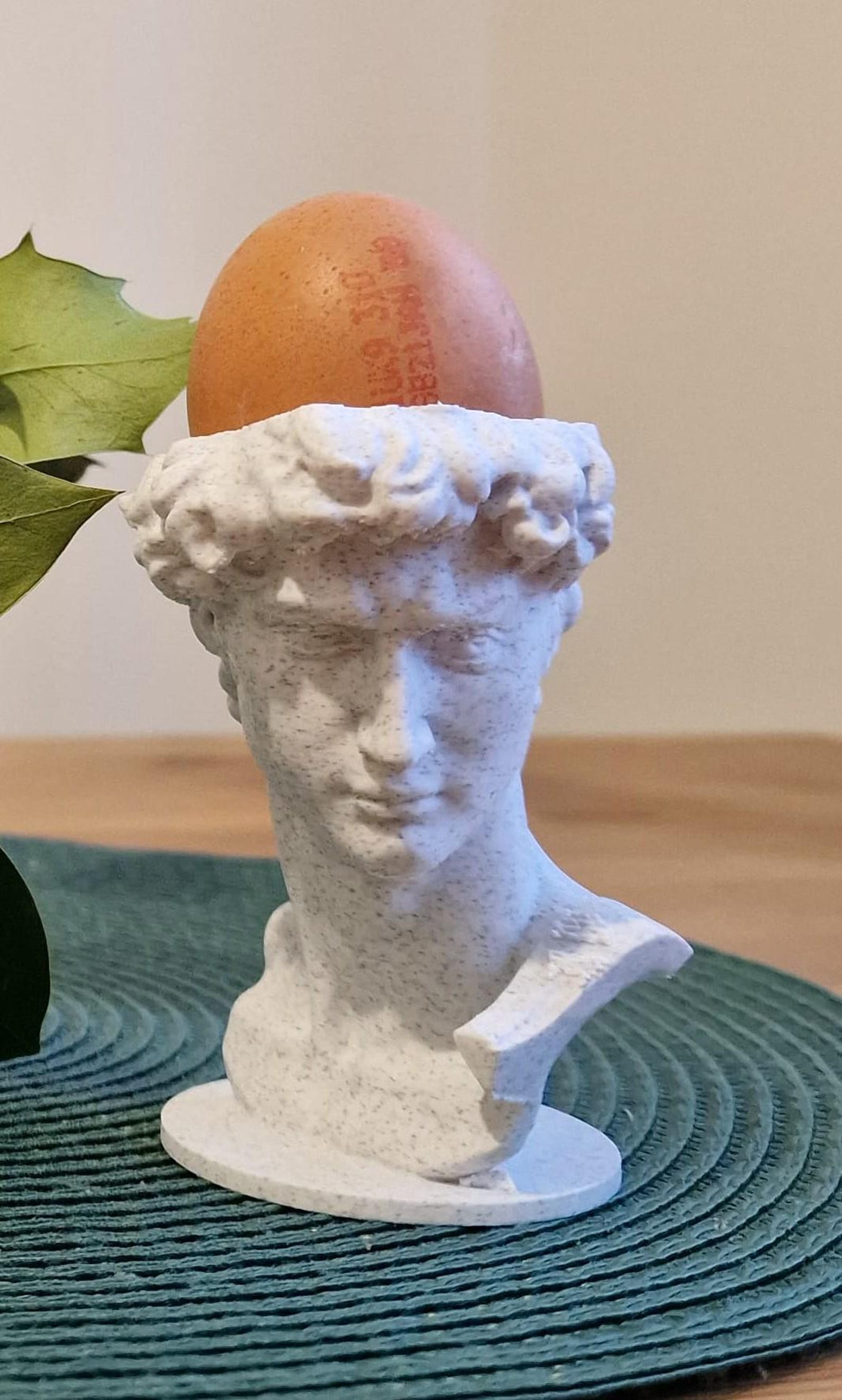 Michelangelo's David Egg Cup Set: Quirky Art Inspired Breakfast Stand ...