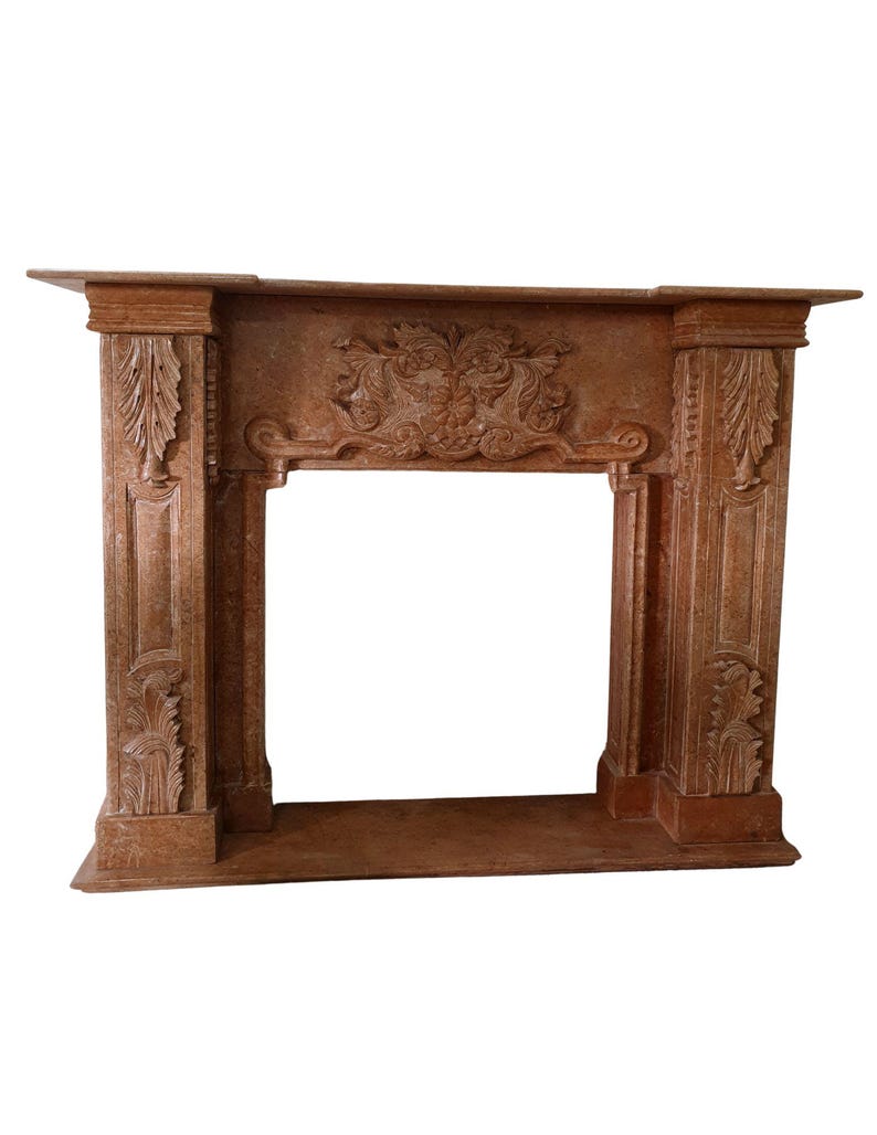 Hand Carved Indus Gold Marble Fireplace Mantel – Artisan Hearth - Etsy