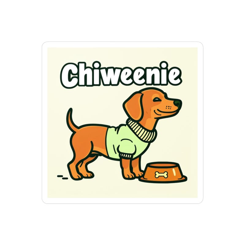 Chiweenie Decal - Etsy