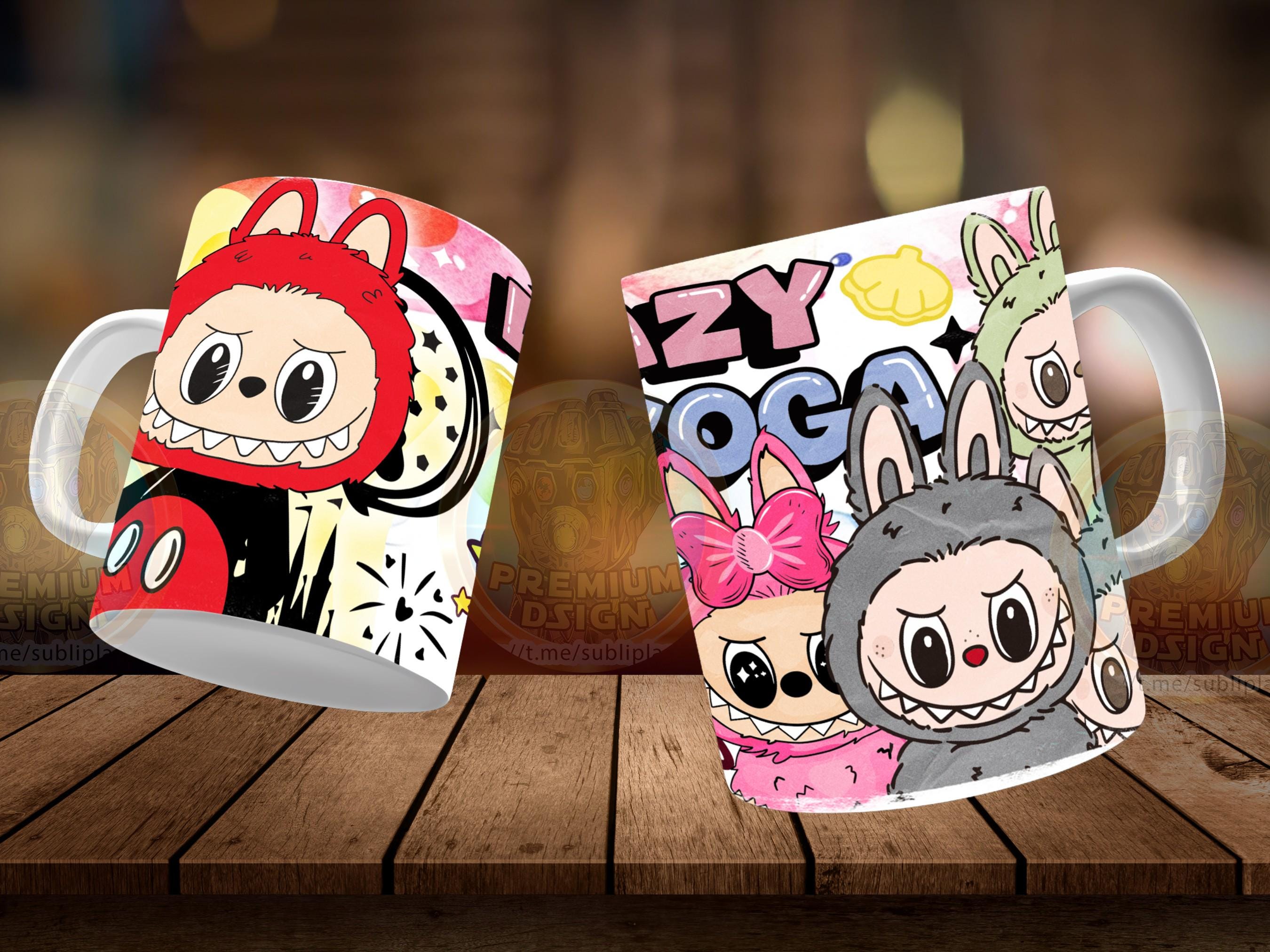 Sublimacion PNG Labubu diseños. Tazas, Mug. 12 PNG design, 12 diseños ...