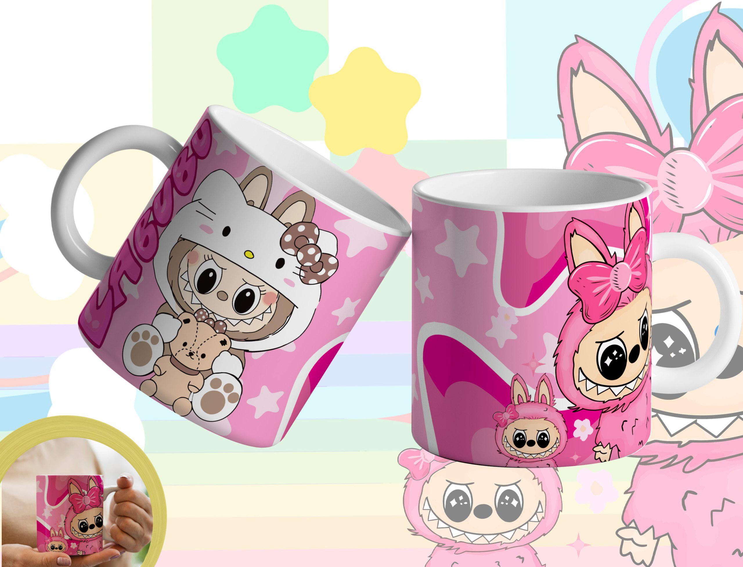 Labubu Sublimation PNG Designs. Mugs. 9 PNG Designs, 9 PNG Designs ...