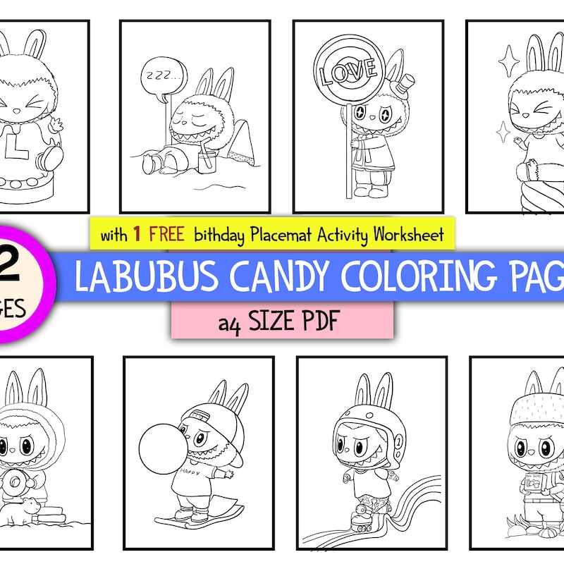 Labubu Files Black and White - Etsy