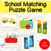 School Matching Puzzle Game, Back to School Matching Game, Puzzle Games ...