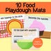 Food Playdough Mats, Playdough Mats, Food Activity Mats, Food ...
