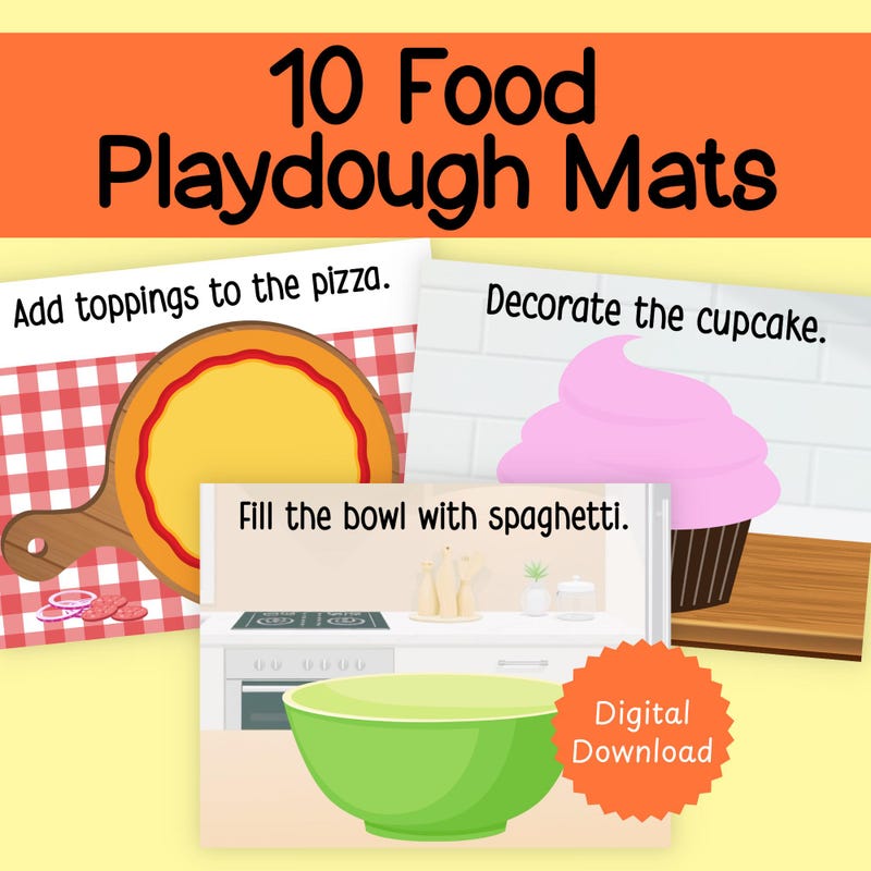 Playdough Mats - Etsy