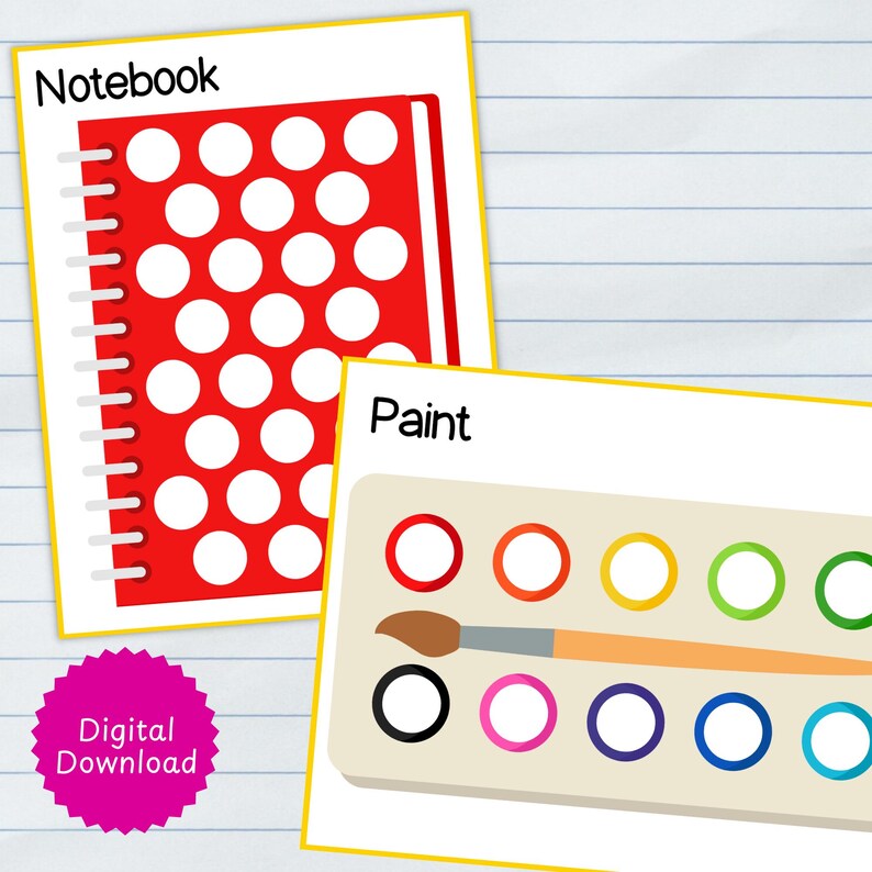 Back to School Pom Pom Mats, Pom Pom Mat Printable, Back to School ...